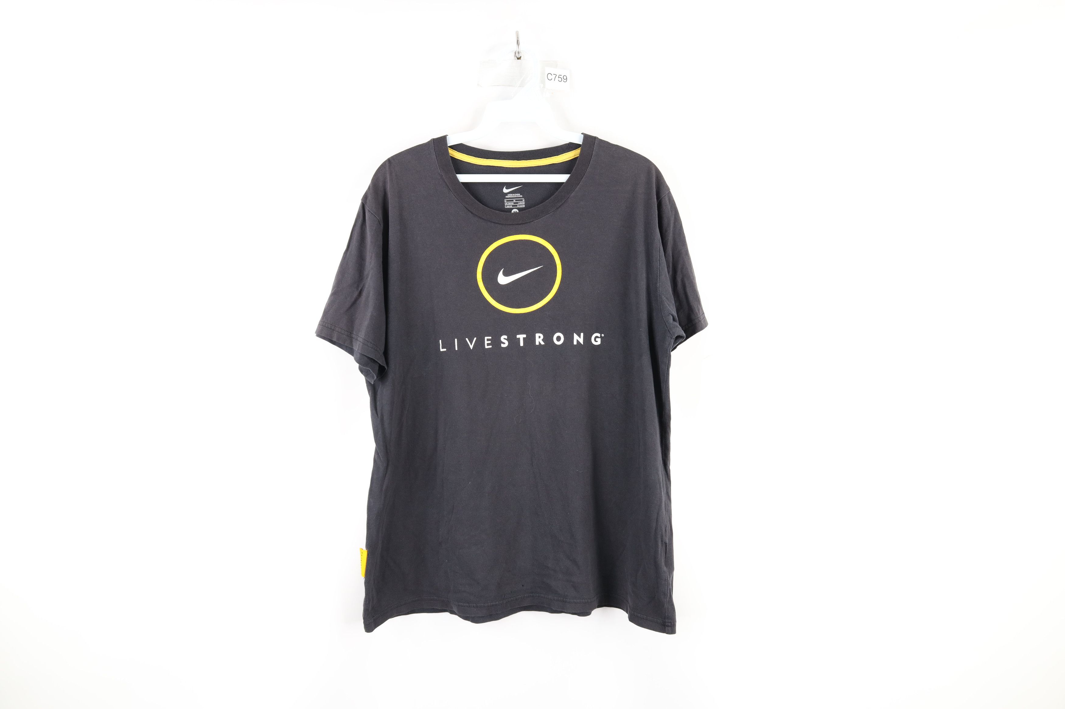 Nike Vintage Nike Livestrong Spell Out Lance Armstrong T-Shirt | Grailed