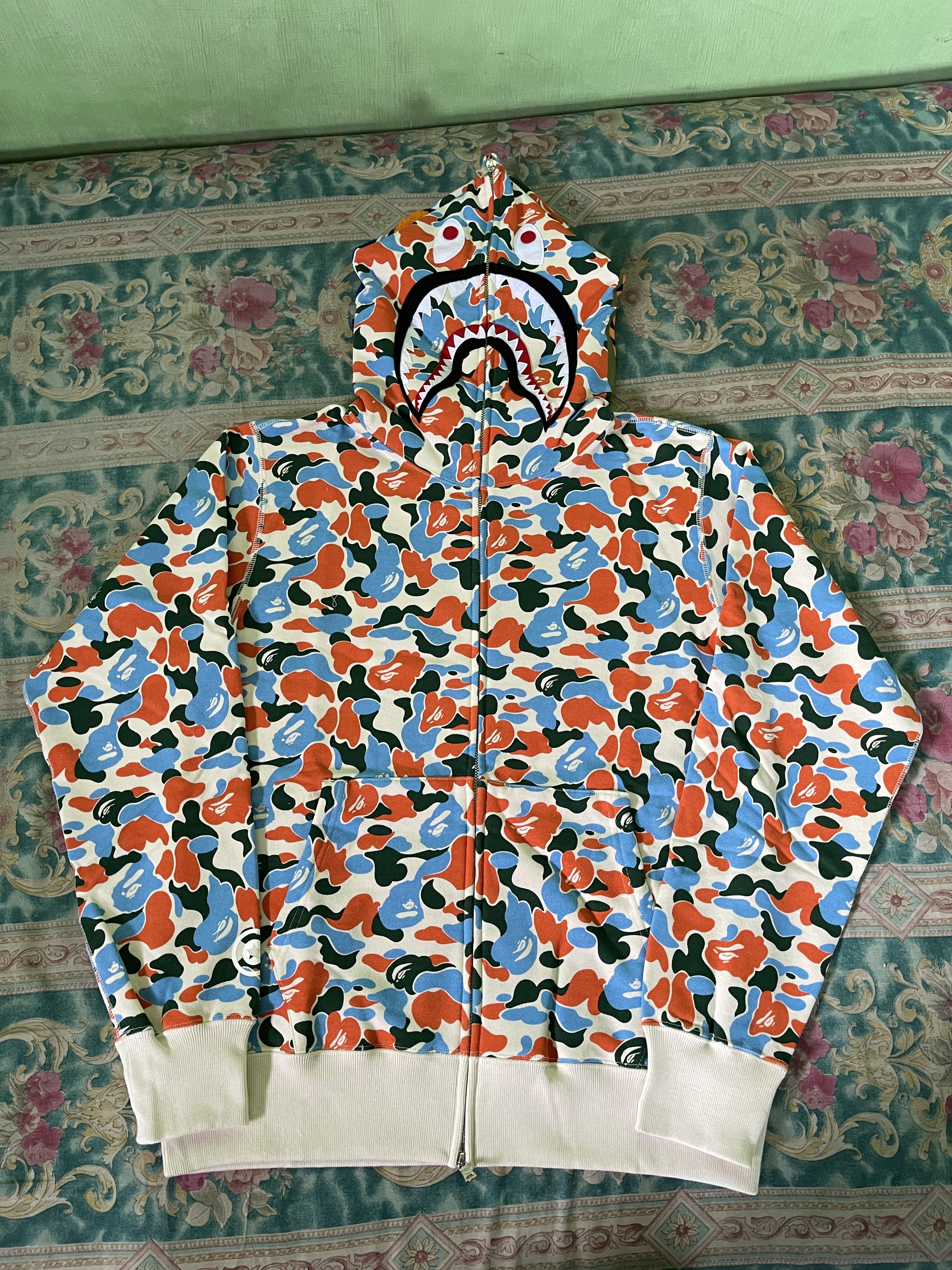 Bape Bape Store Indonesia Exclusive Camo Shark Hoodie | Grailed