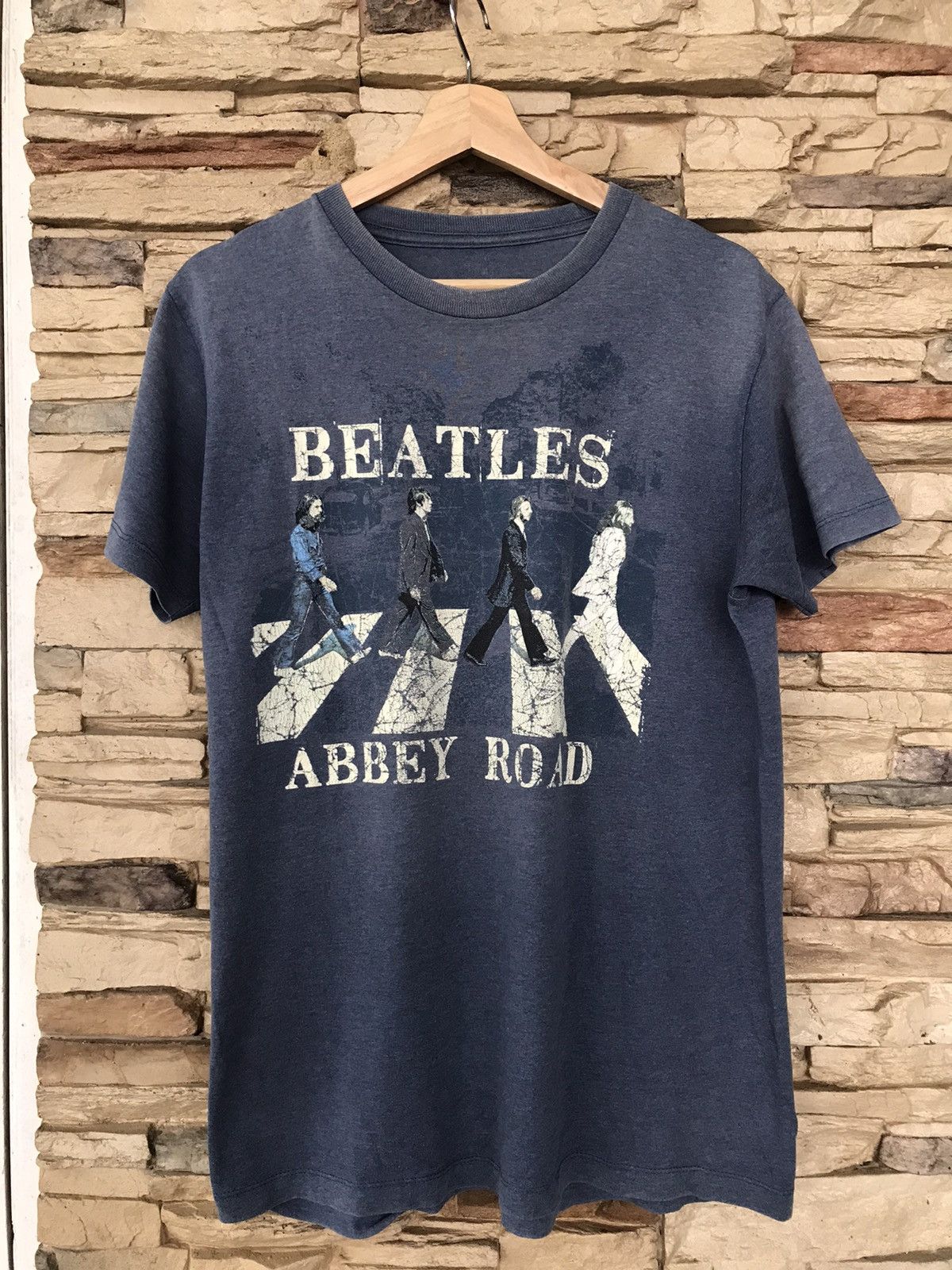 Band Tees × Rock T Shirt × Vintage Distressed The Beatles Abbey Road Band Tees | Grailed