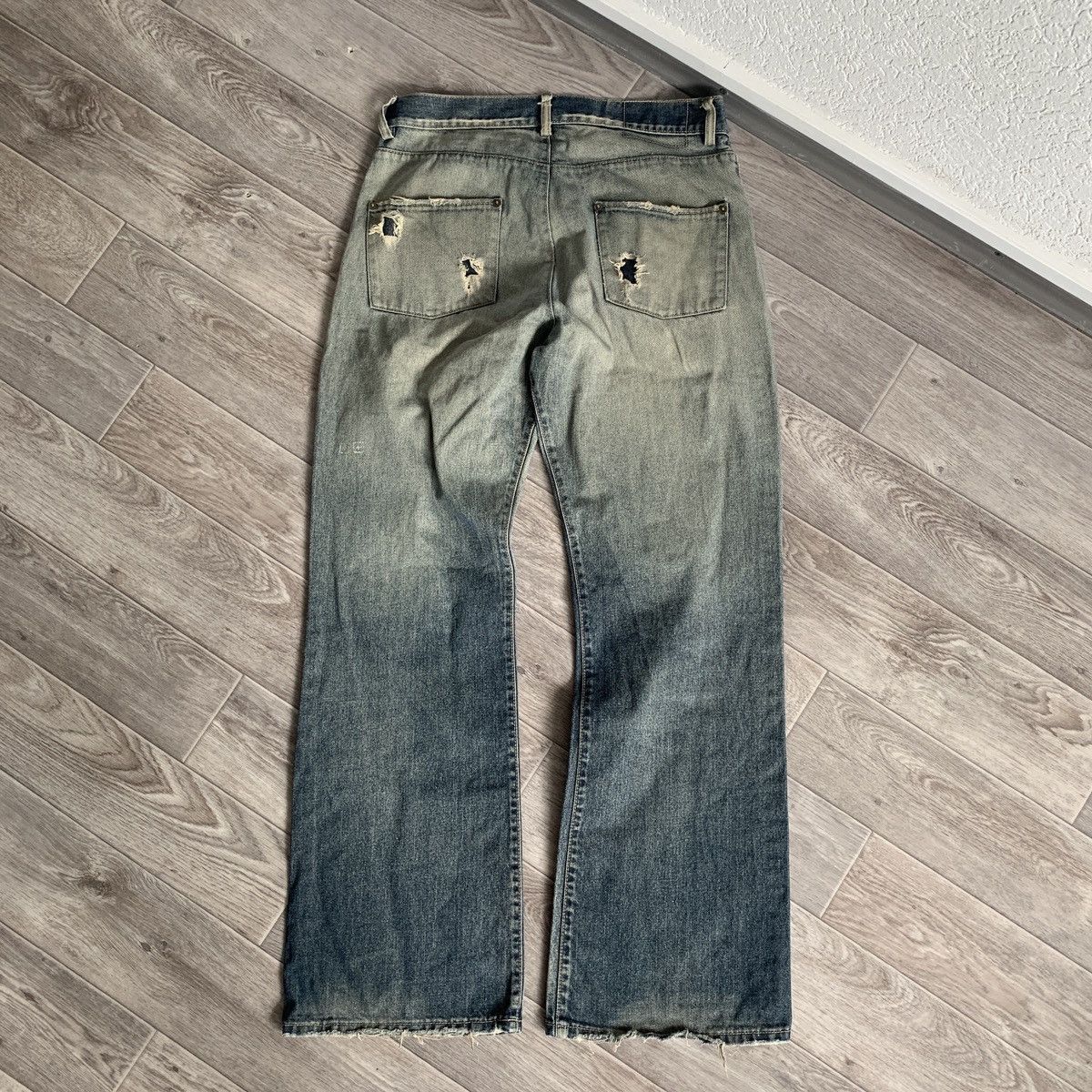 Very Rare Avantgarde Y2K Punks style faded Rock Tsubi denim jeans | Grailed