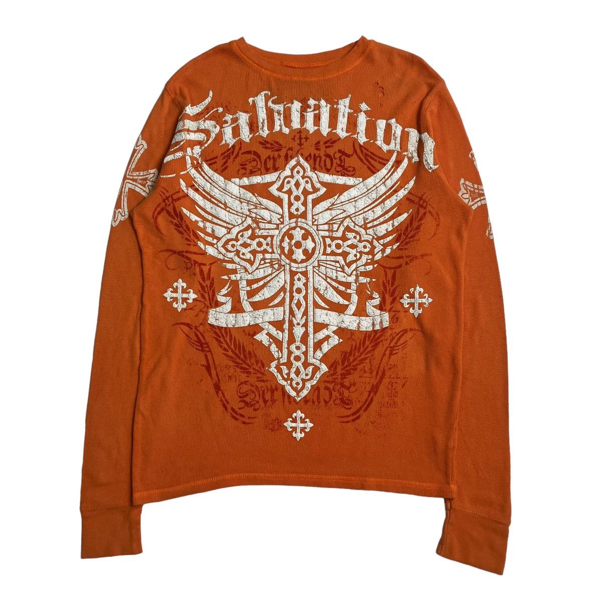 Vintage Raw State Cross Wing Cyber Y2K Thermal Style Long Sleeve | Grailed