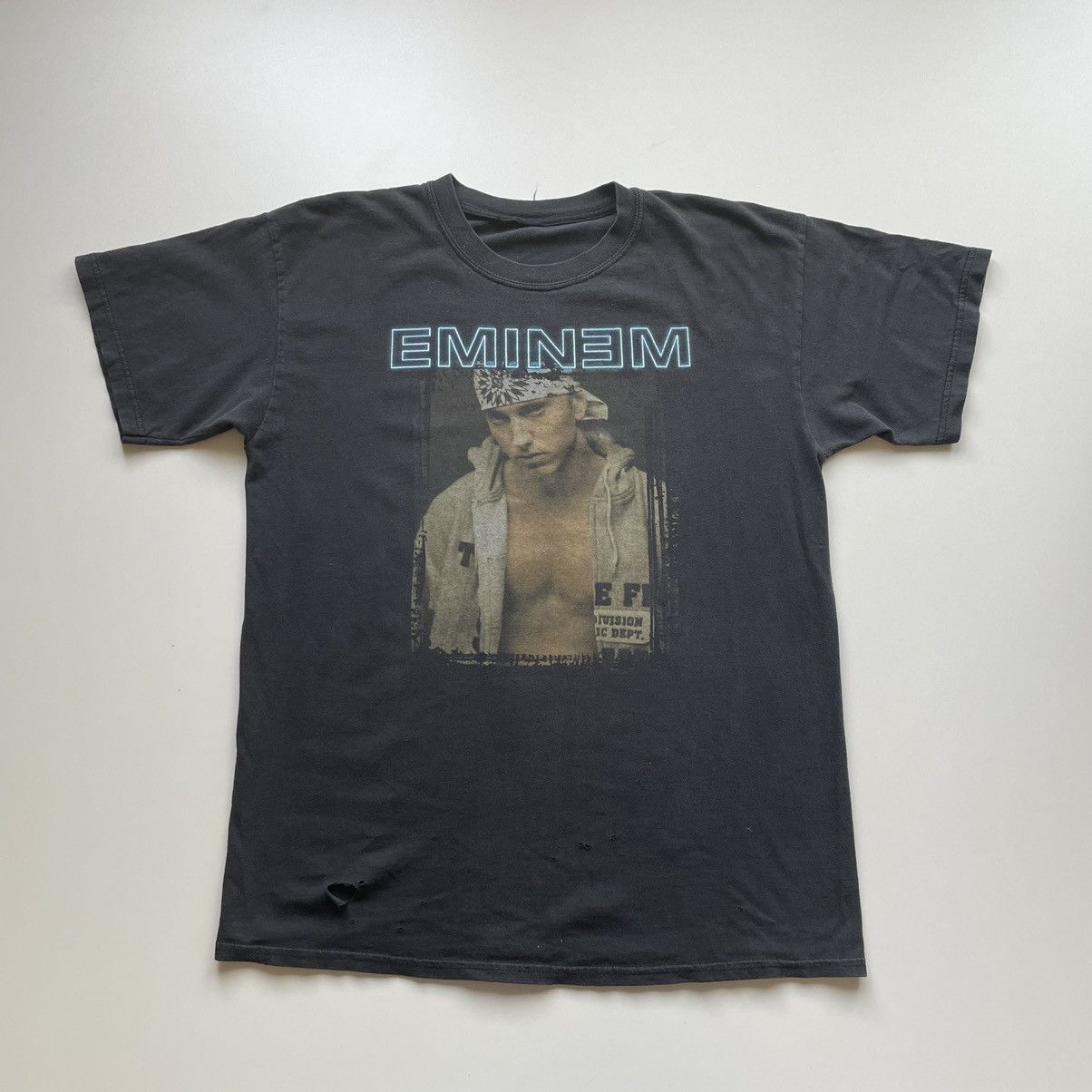 Vintage Vintage Y2K Eminem rap graphic t shirt faded black rare | Grailed