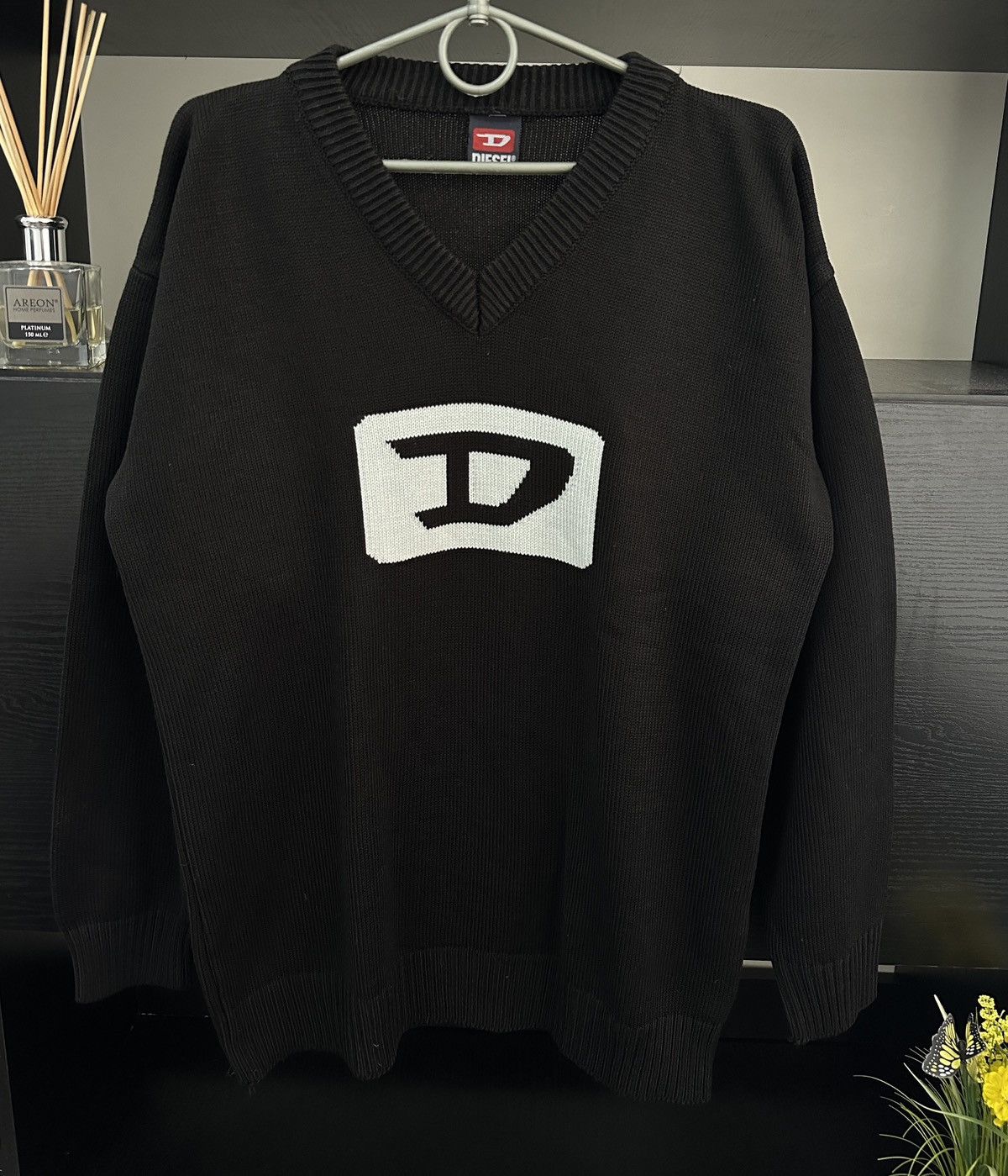 Diesel Diesel D Logo Vintage Knit Sweater Y2K Japan Style | Grailed