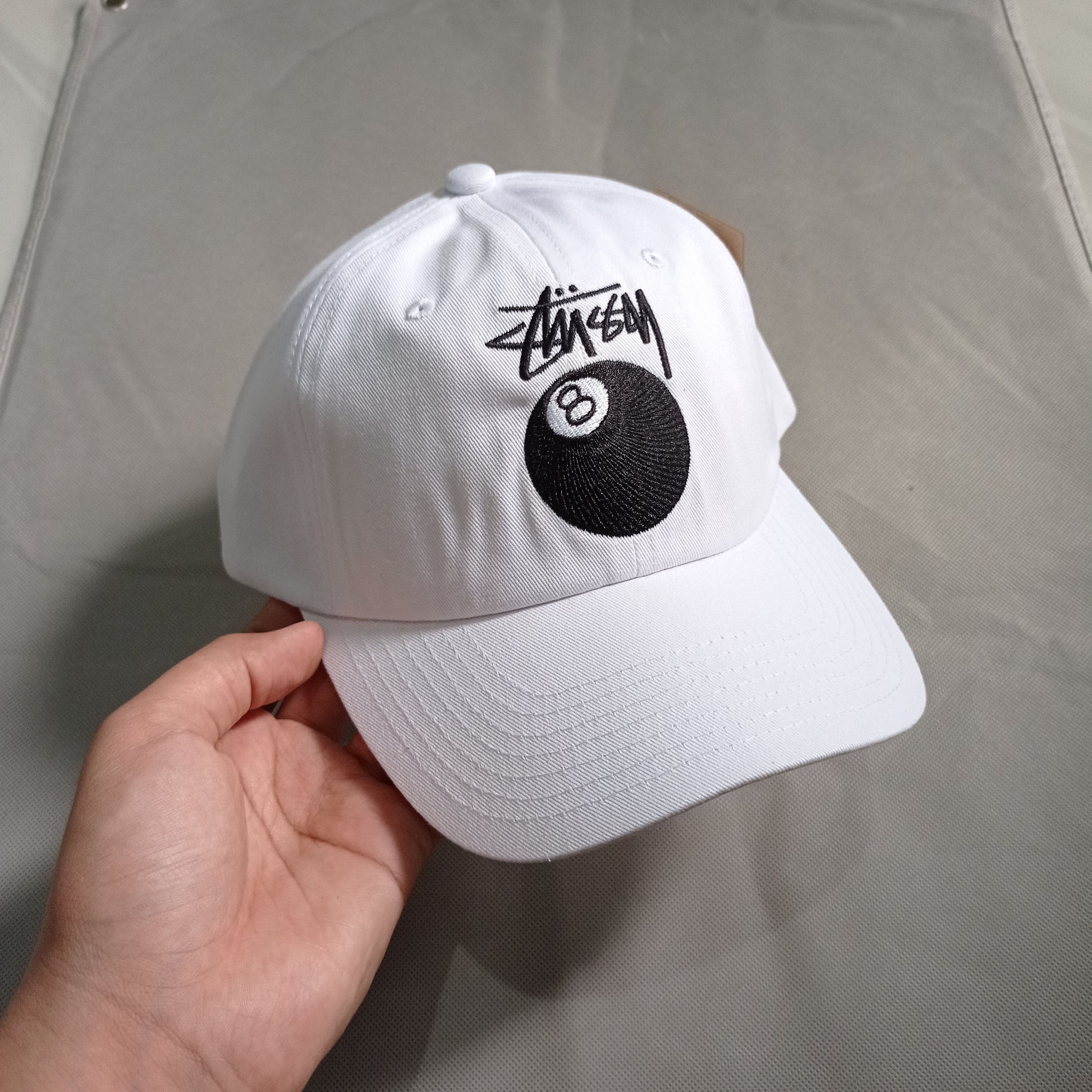 8-Ball × Stussy STUSSY 8-BALL CAP WHITE // ONESIZE | Grailed