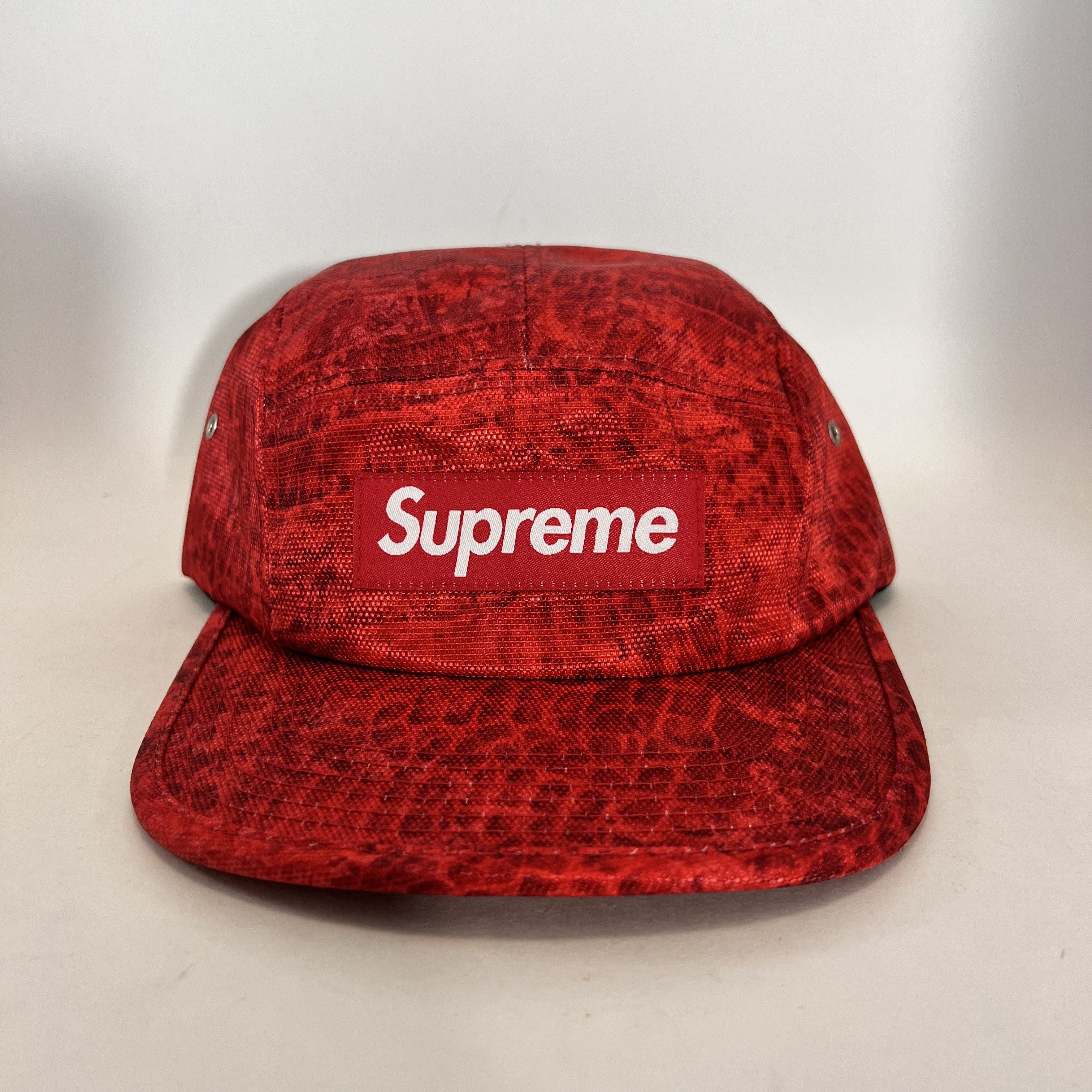 Supreme Supreme Croc Camo Cap Red 2012 5 Panel Hat EUC Adjustable | Grailed