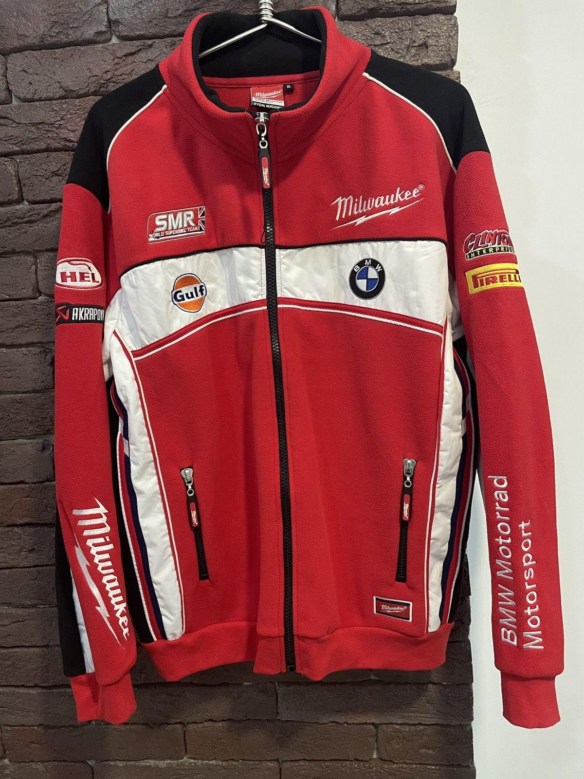 Bmw × Racing Milwaukee BMW Racing fleece jacket y2k | Grailed
