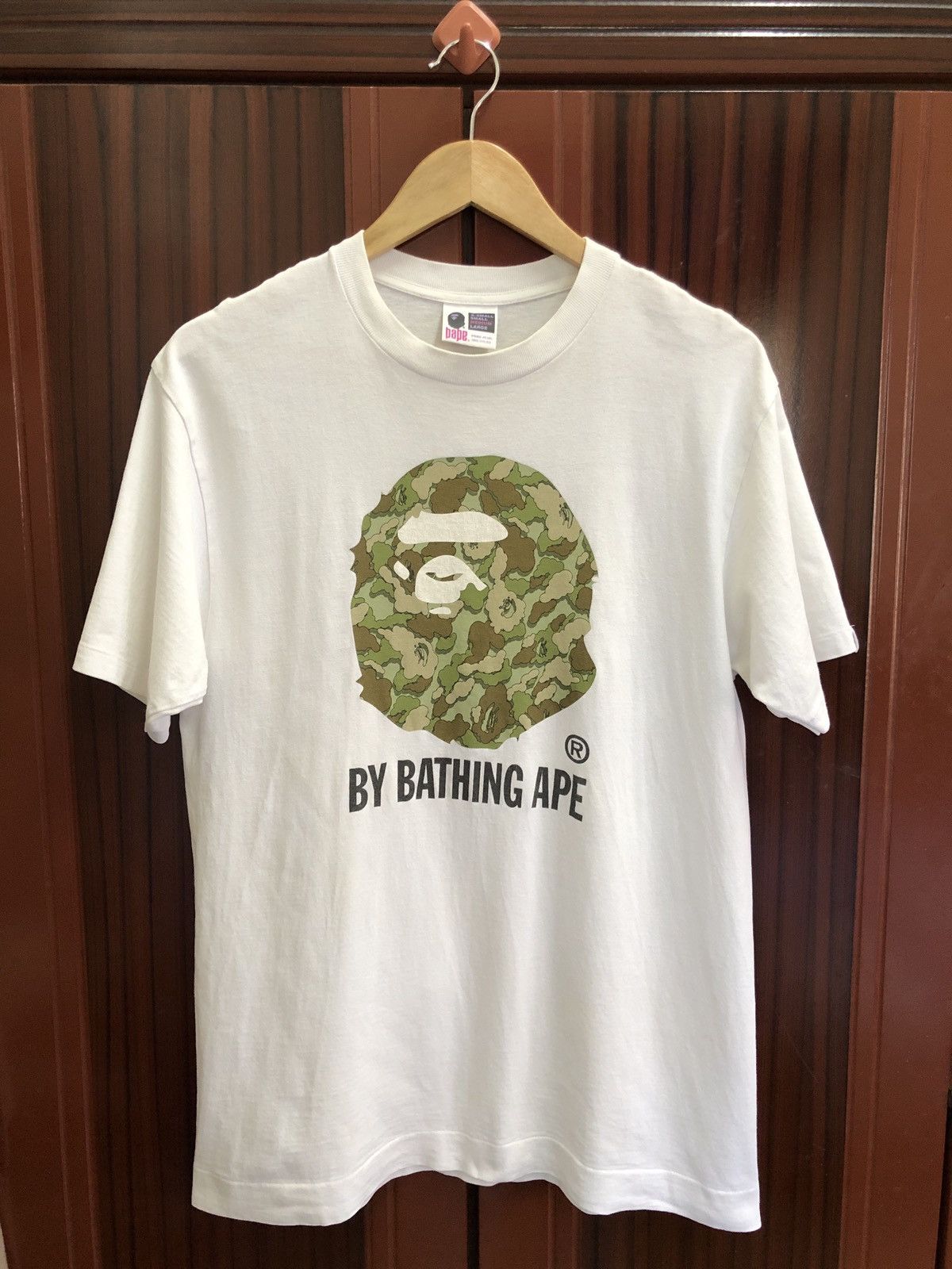 Bape × Kaws OG A Bathing Ape Bape Head Big Logo X Kaws Cloud Tee | Grailed
