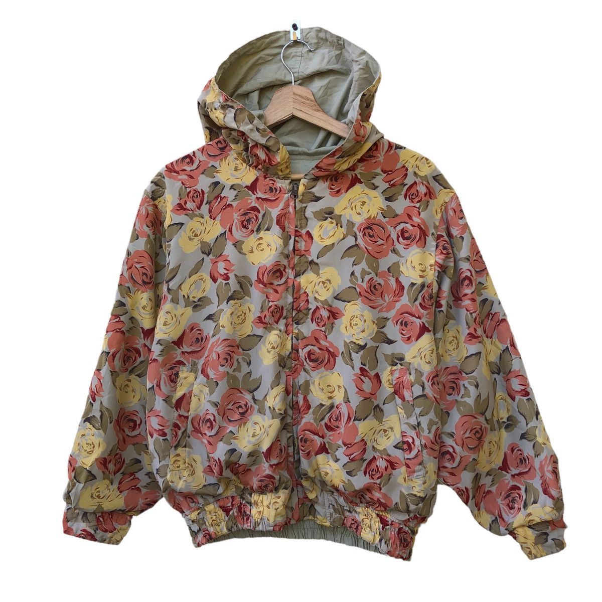 Vintage 🔥RARE NICE DESIGN REVERSIBLE FLORAL FULL PRINT JACKET | Grailed