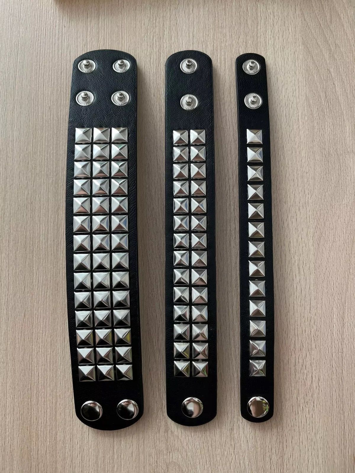 Very Rare Unique Set of Cuspidal Spikes Rivet Stud Leather Bracelet🔥🔥🔥 ...