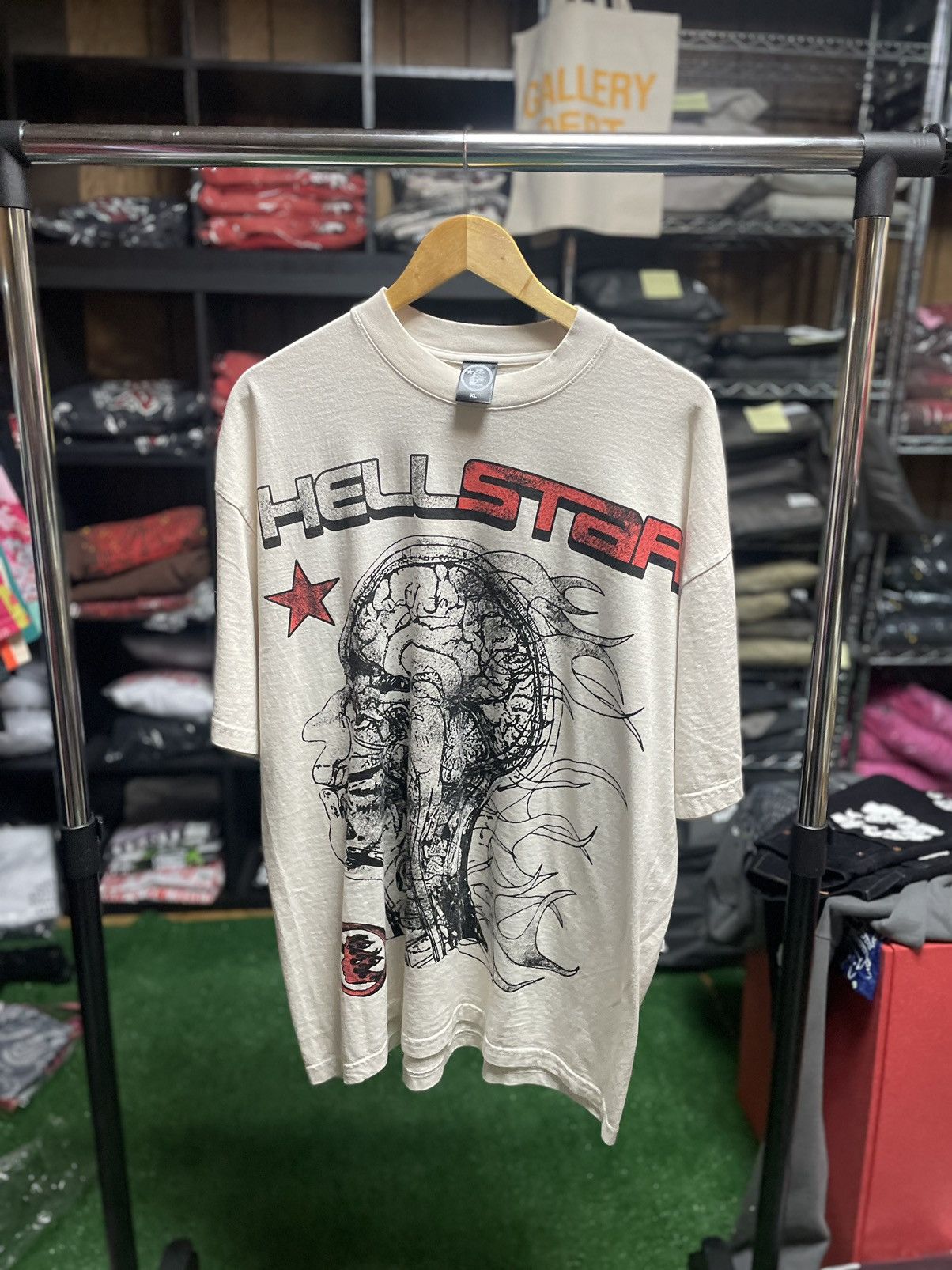 HELLSTAR HELLSTAR HUMAN DEVELOPMENT T-SHIRT RED | Grailed