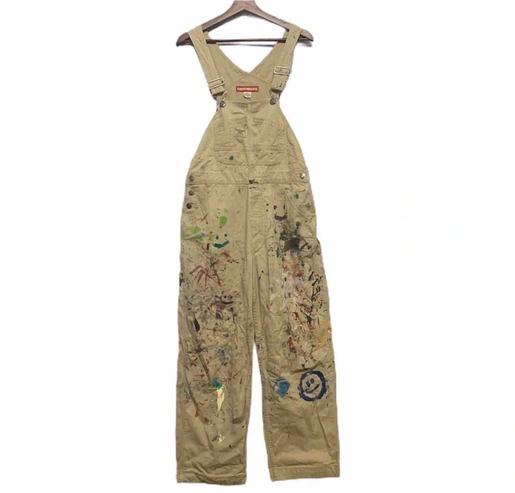 UNIONBAY × Vintage Vintage Union Bay Overalls Paint Splatter Work Wear ...