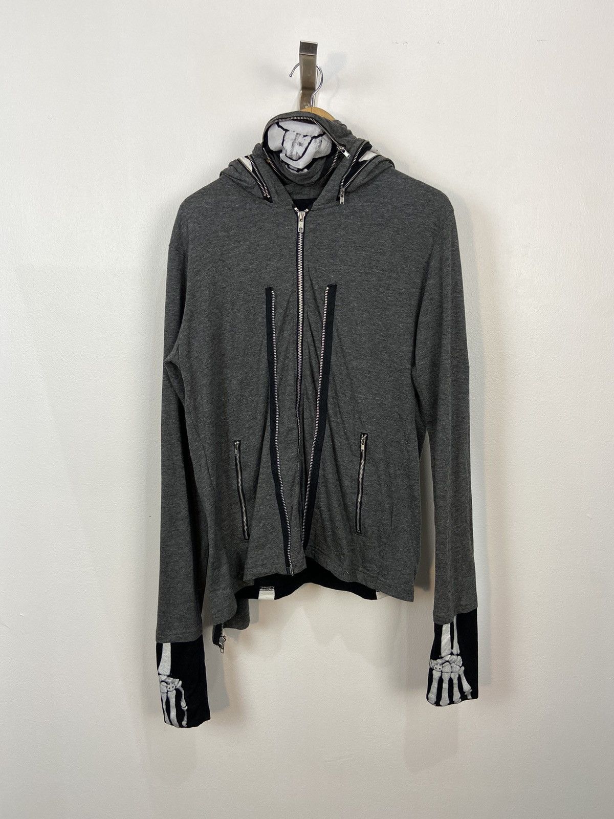 PPFM PPFM Skeleton Zip Hoodie | Grailed
