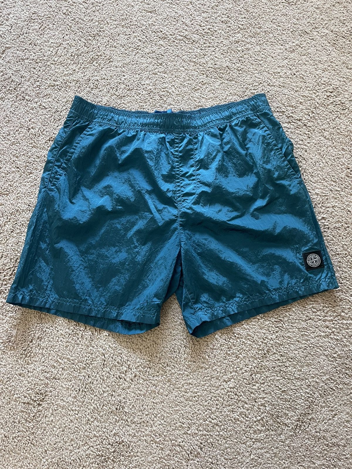 Stone Island Stone Island Blue Nylon Metal Swim Trunks | Grailed