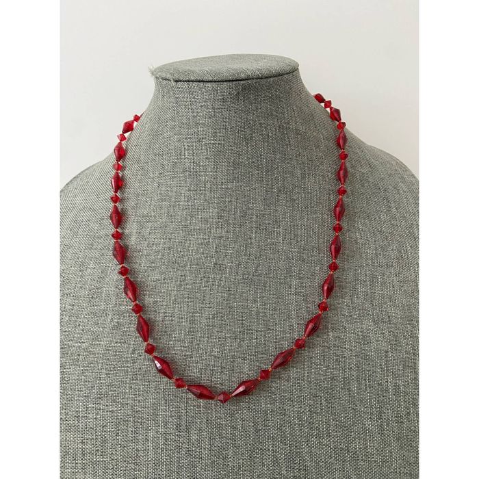Vintage Vintage red bead necklace | Grailed
