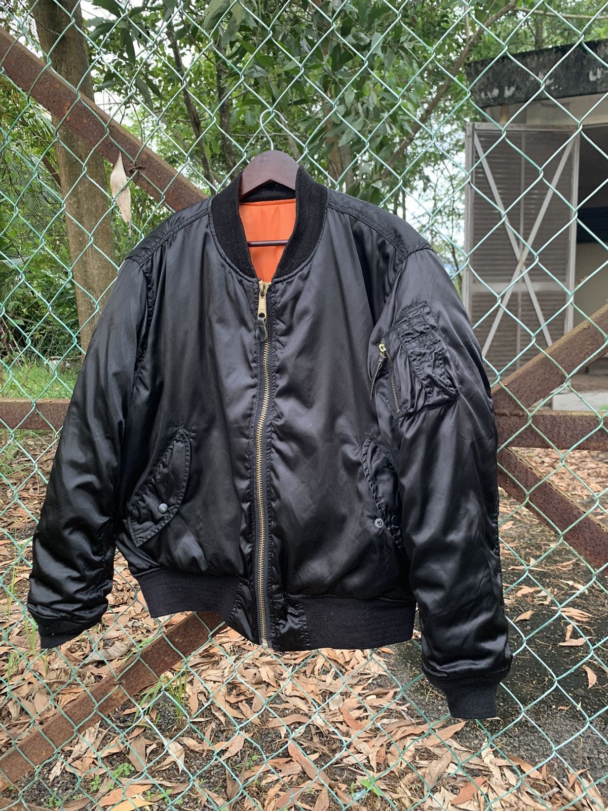 Bomber Jacket × Japanese Brand × Vintage 🪖Vintage MA-1 USAF Type J-7 Man Intermediate Bomber ...