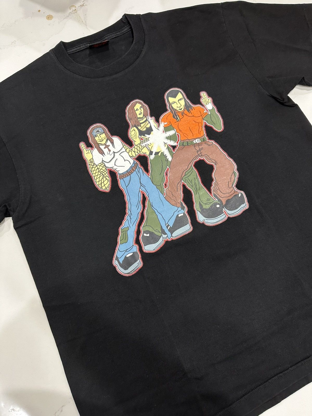 Vintage Vintage 2000s WWF Hardy Boyz Team Xtreme Lita Boot T-Shirt ...