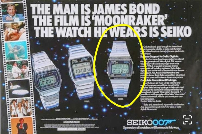Seiko × Vintage × Watch Stunning SEIKO James Bond A259-5010 Digital Men ...
