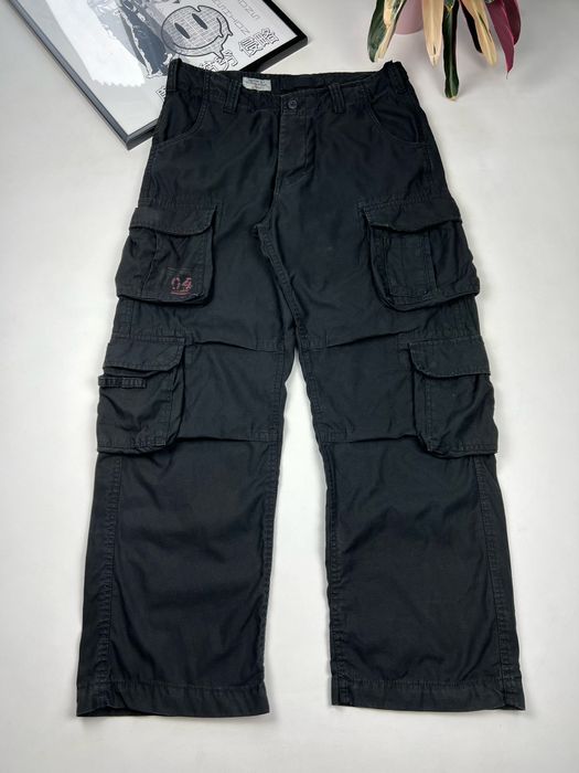 Hysteric Glamour Japanese Brand Yasiri Crazy Bondage Super Flared Cargo Pants | Grailed