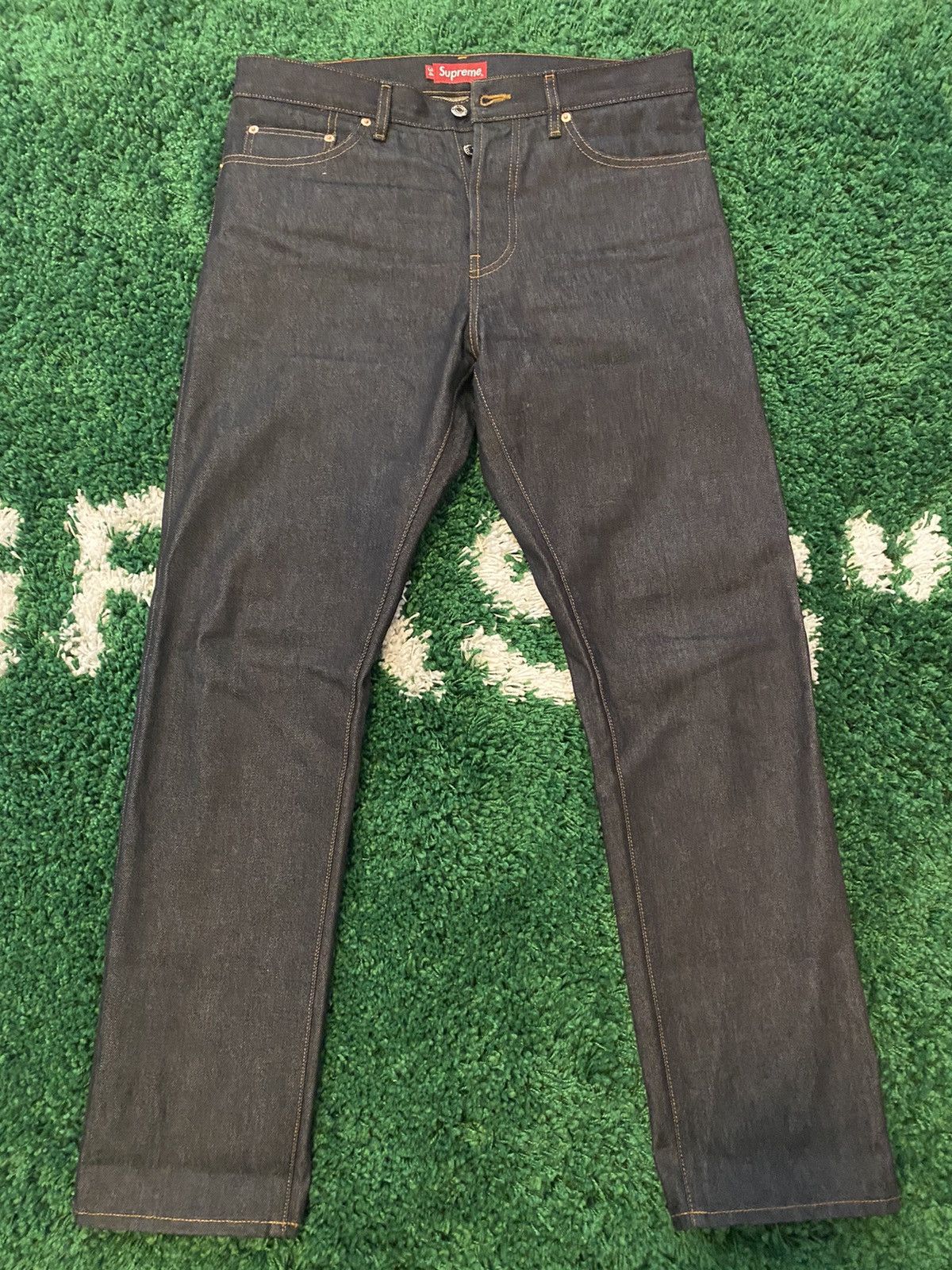 Supreme Rigid Slim Jeans Selvedge Denim Supreme | Grailed