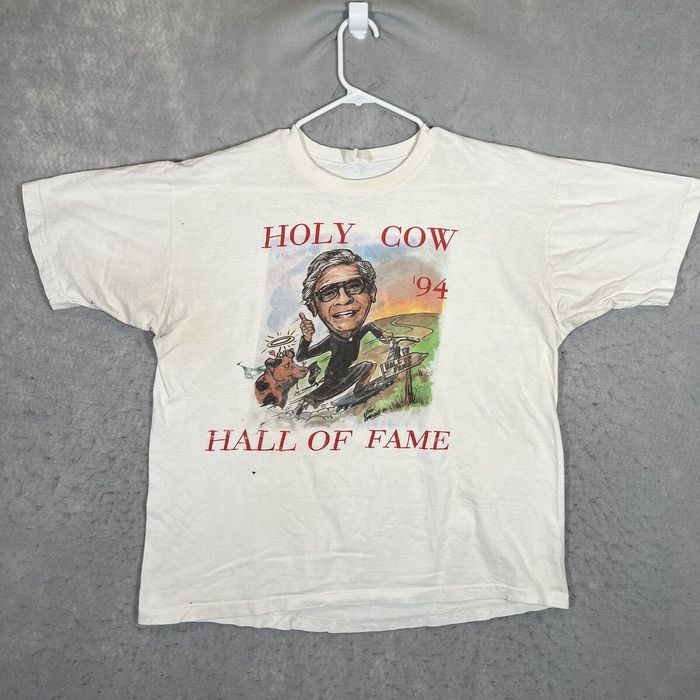 Vintage A1 Vintage 1994 Holy Cow Phil Rizzuto Hall Of Fame T Shirt ...