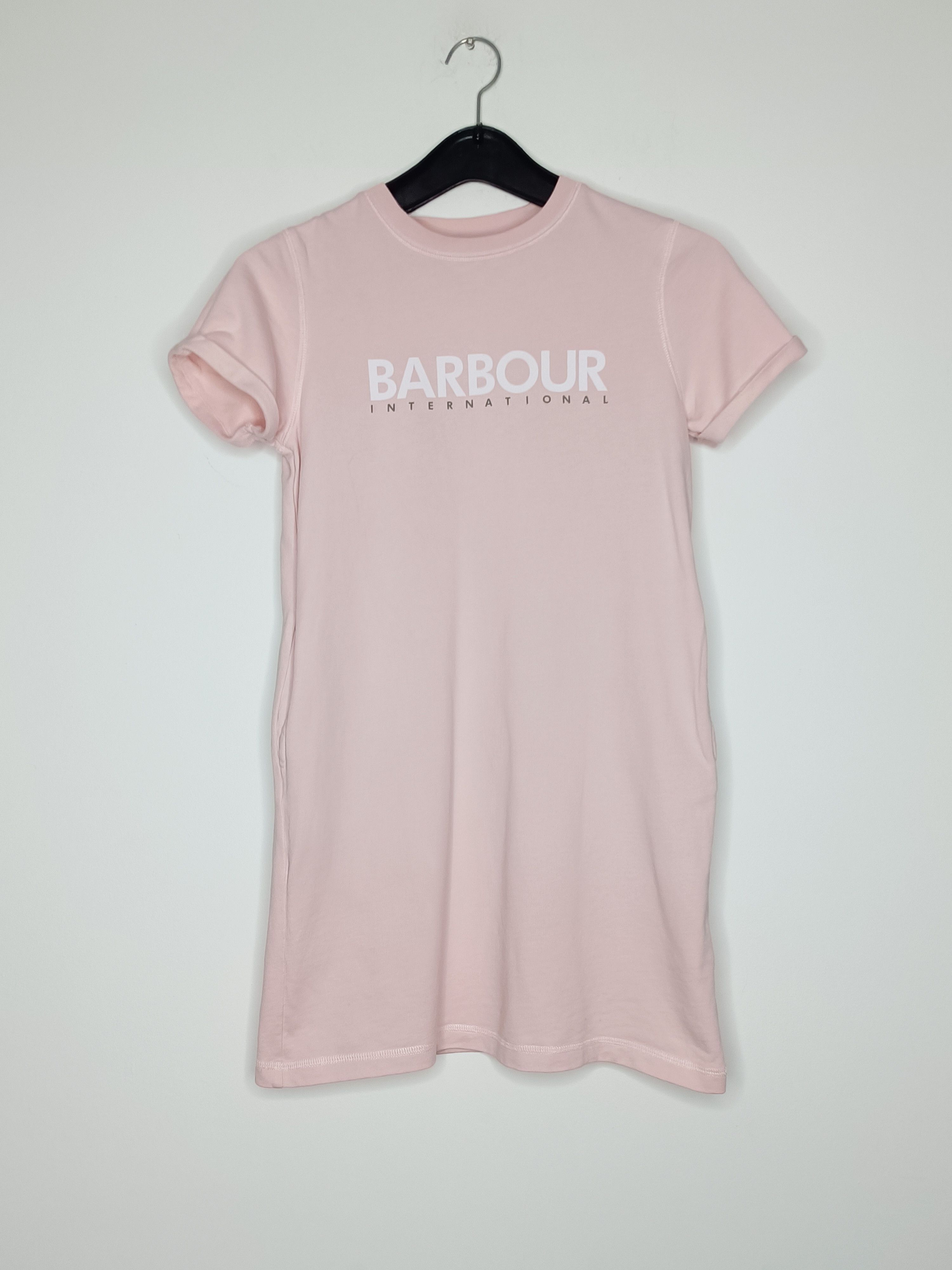 Barbour Pink Barbour International long hoodie / dress | Grailed