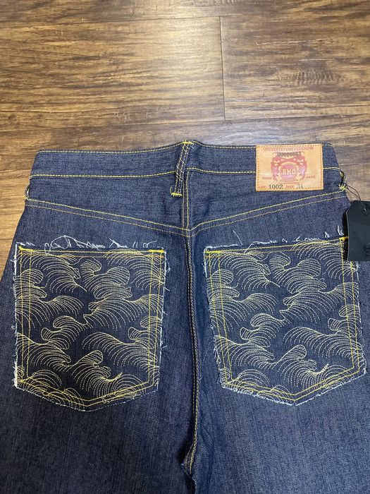 Red Monkey Company NWT $800 RRP RMC Embroidered Red Monkey Jeans dragon ...