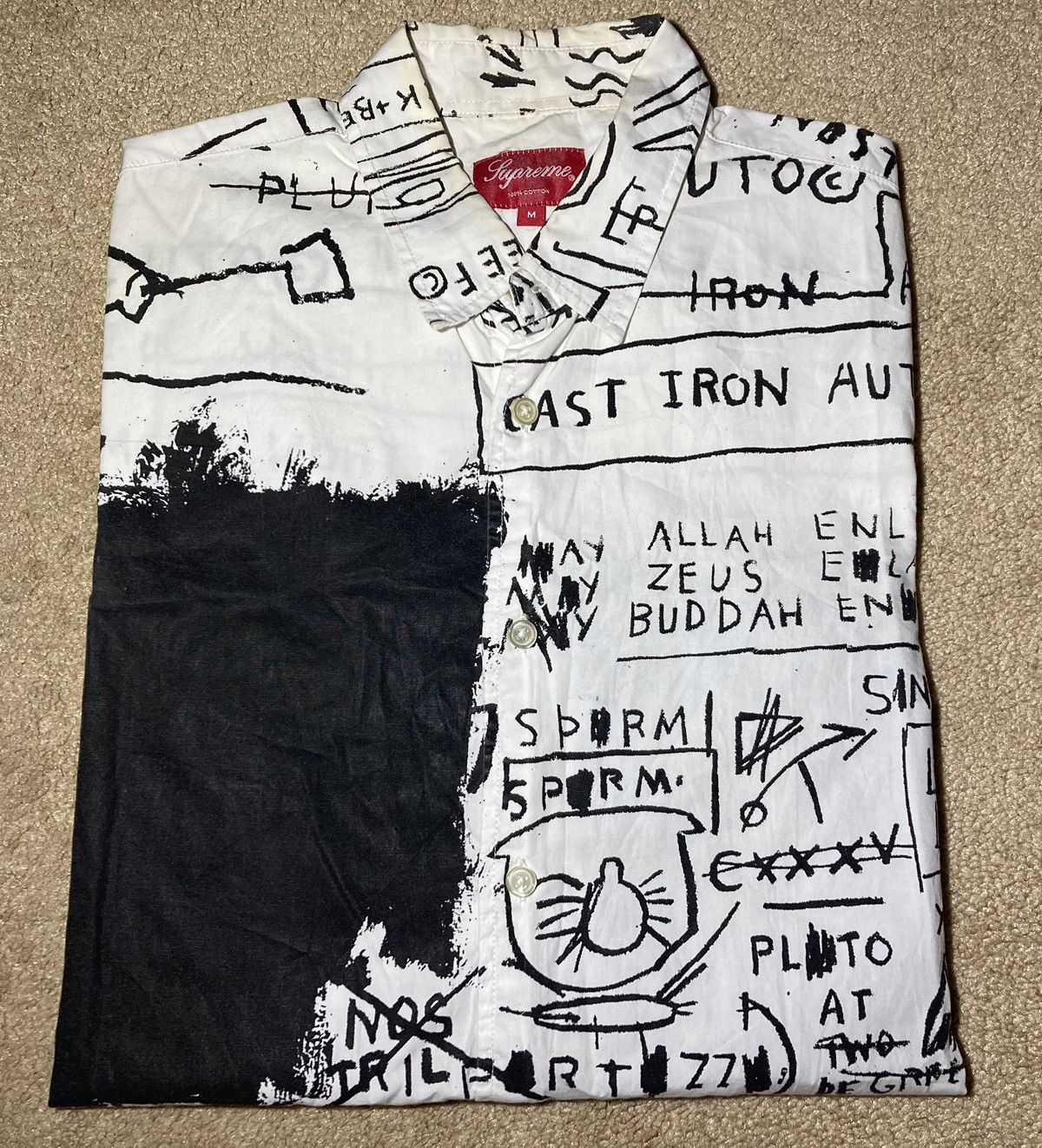 Supreme FW13 Supreme Jean Michel Basquiat Graffiti Samo Shirt Art 90 ...