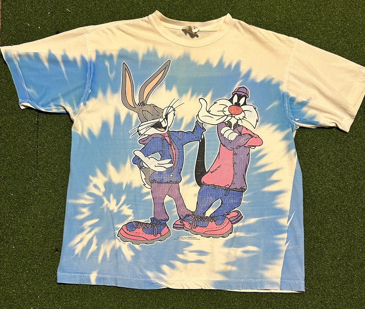 Vintage × Warner Bros RARE 1994 Bugs Bunny and Sylvester the Cat T ...
