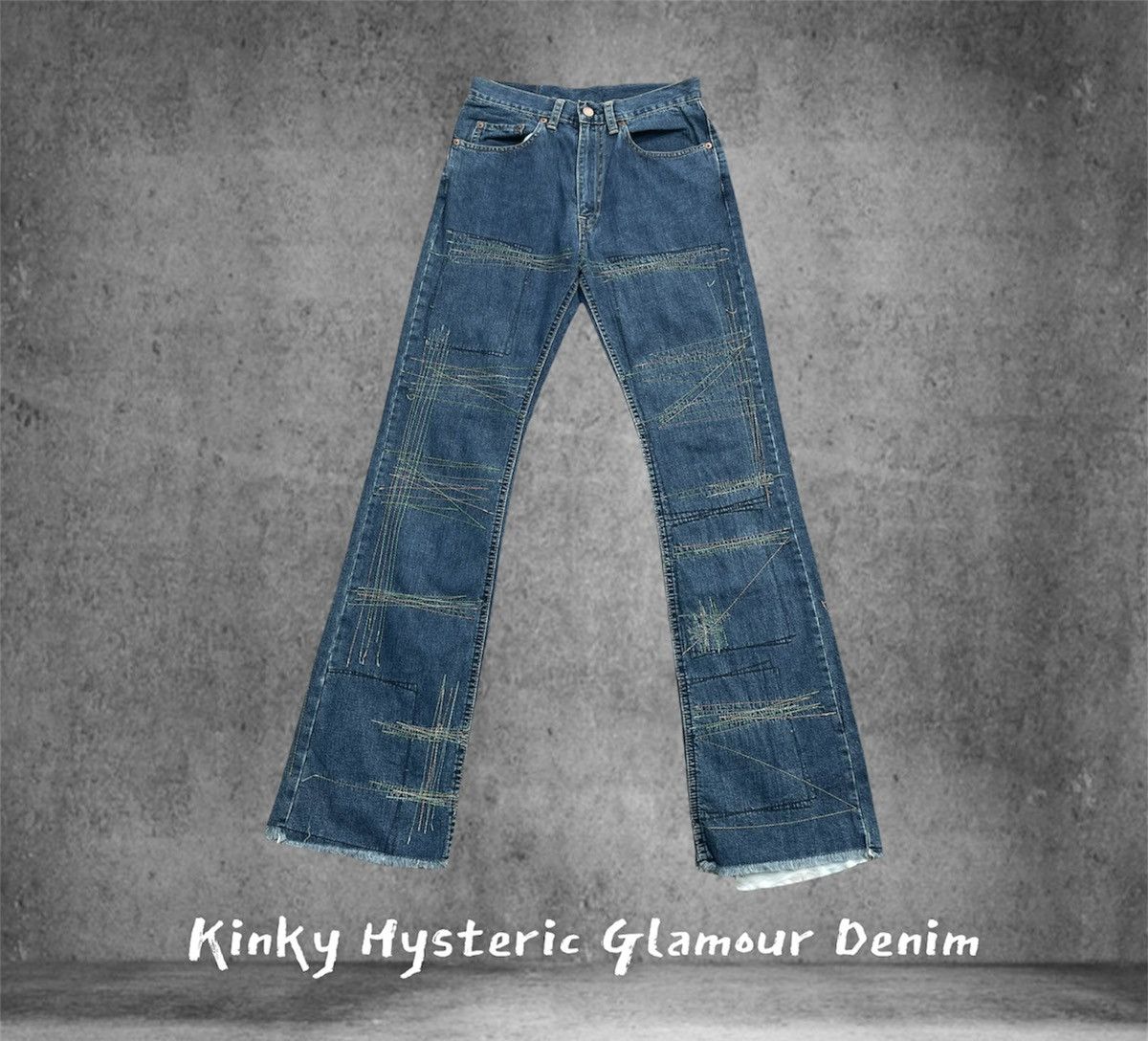 Hysteric Glamour 🔥Rare Vintage Kinky Hysteric Glamour Custom Stitching Denim | Grailed