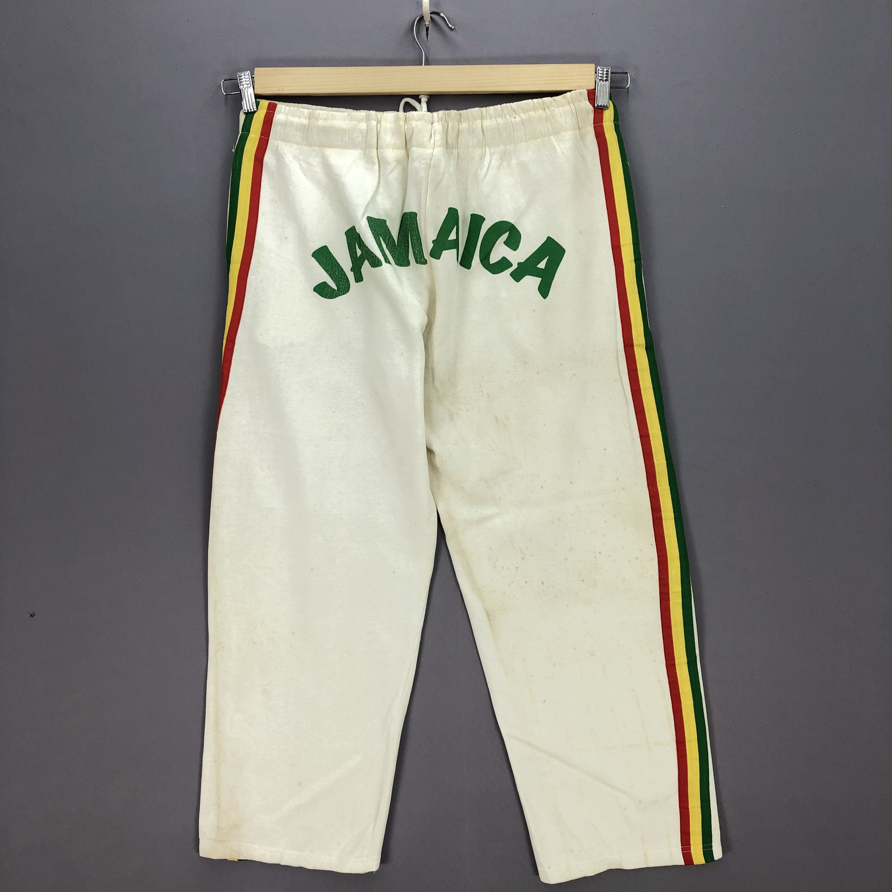 Japanese Brand × Vintage Vintage Jamaica Joggers Rasta Weed Pants ...