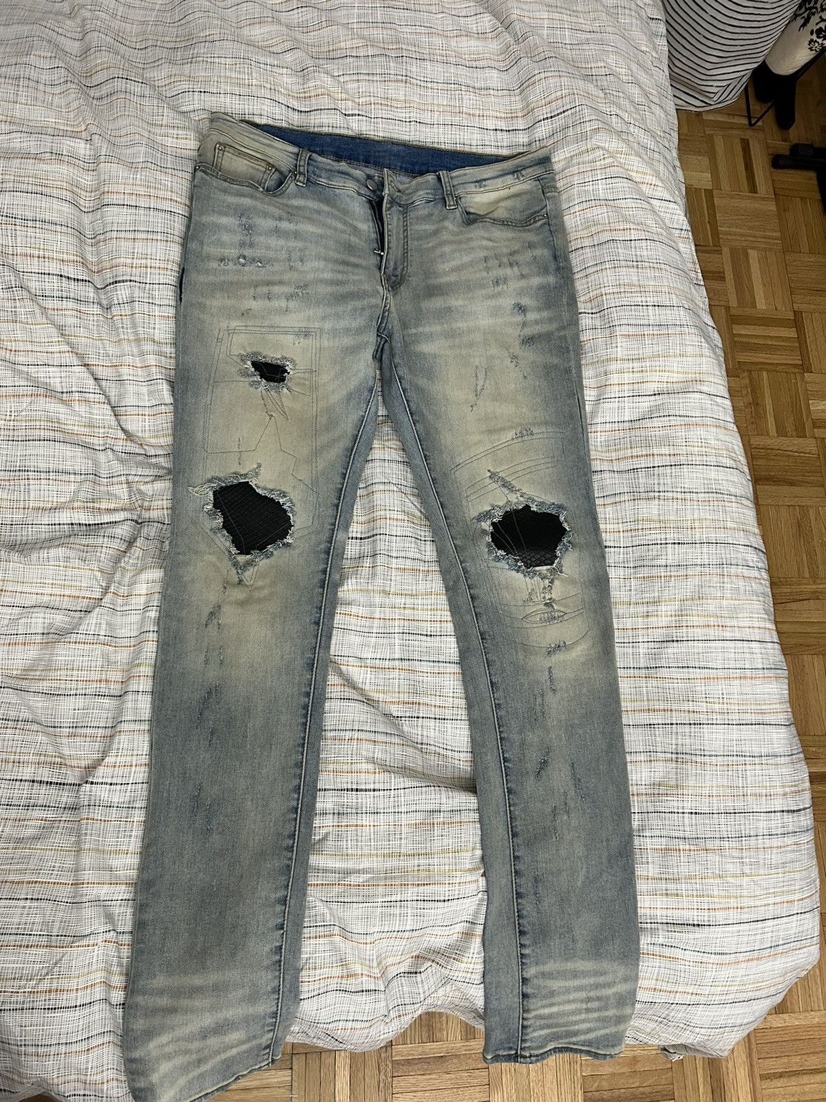 MNML Mnml distressed jeans | Grailed