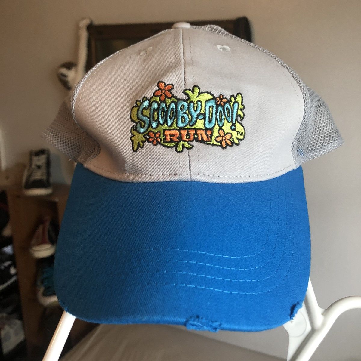Vintage Vintage 2000s Scooby Dooby Doo Run Logo Snapback Trucker Hat ...