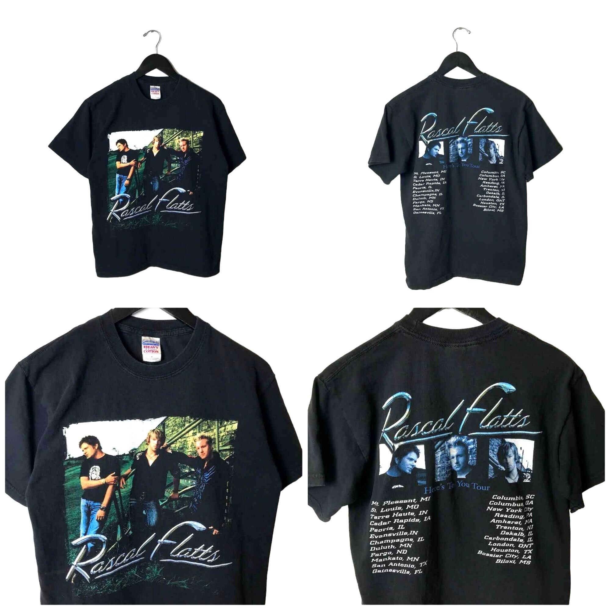 Vintage 00s Vintage Rascal Flatts T Shirt Here's To You Tour Country ...