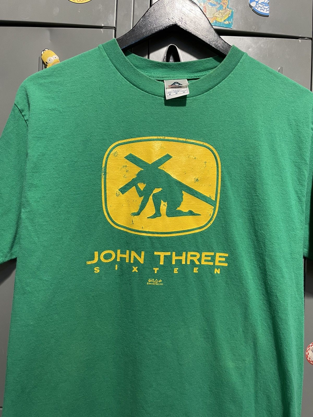 Aaa × Religion × Vintage 2003 John 3:16 Deere logo rip Jesus Christ ...