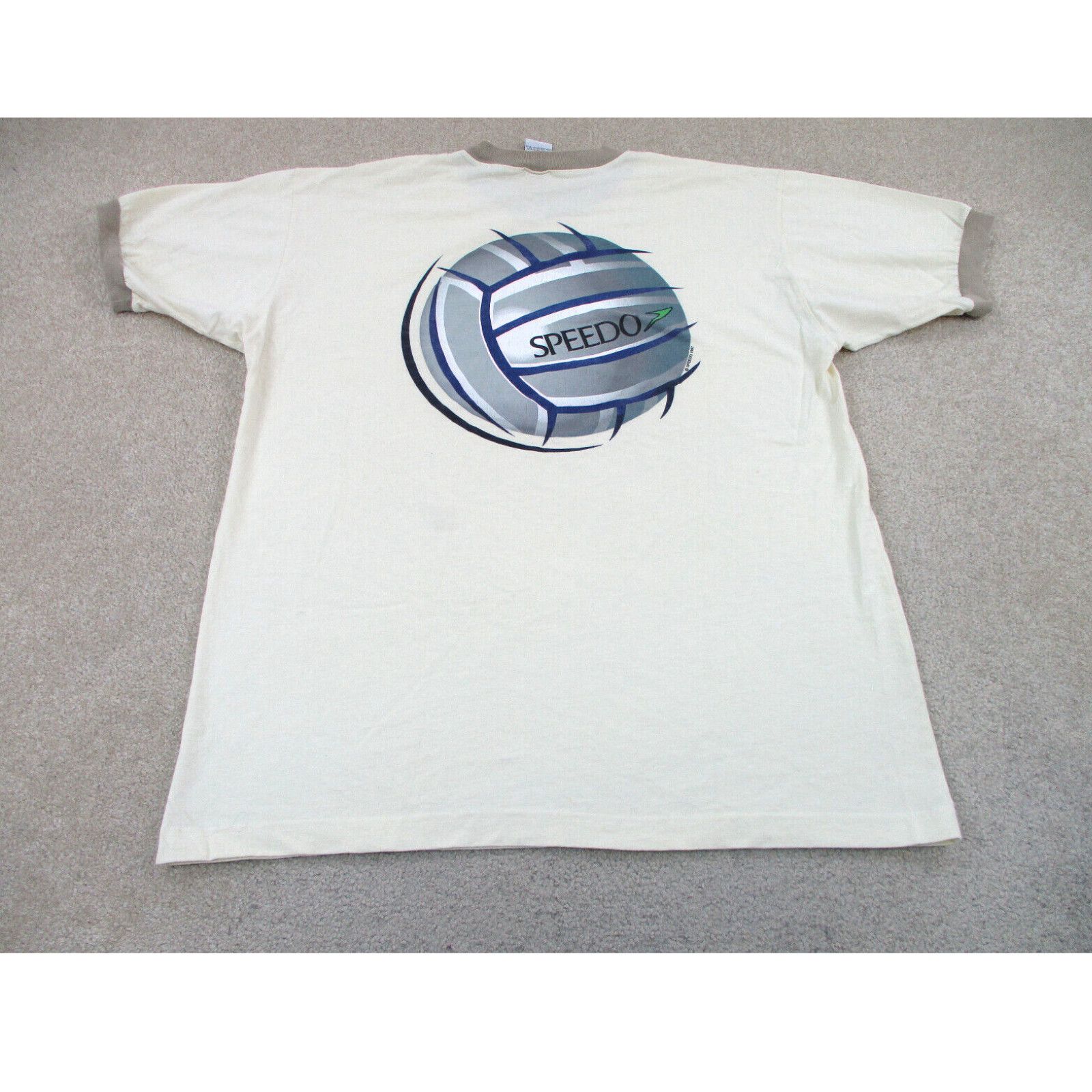 Speedo VINTAGE Speedo Shirt Adult Extra Large Brown Blue Surf Surfer ...