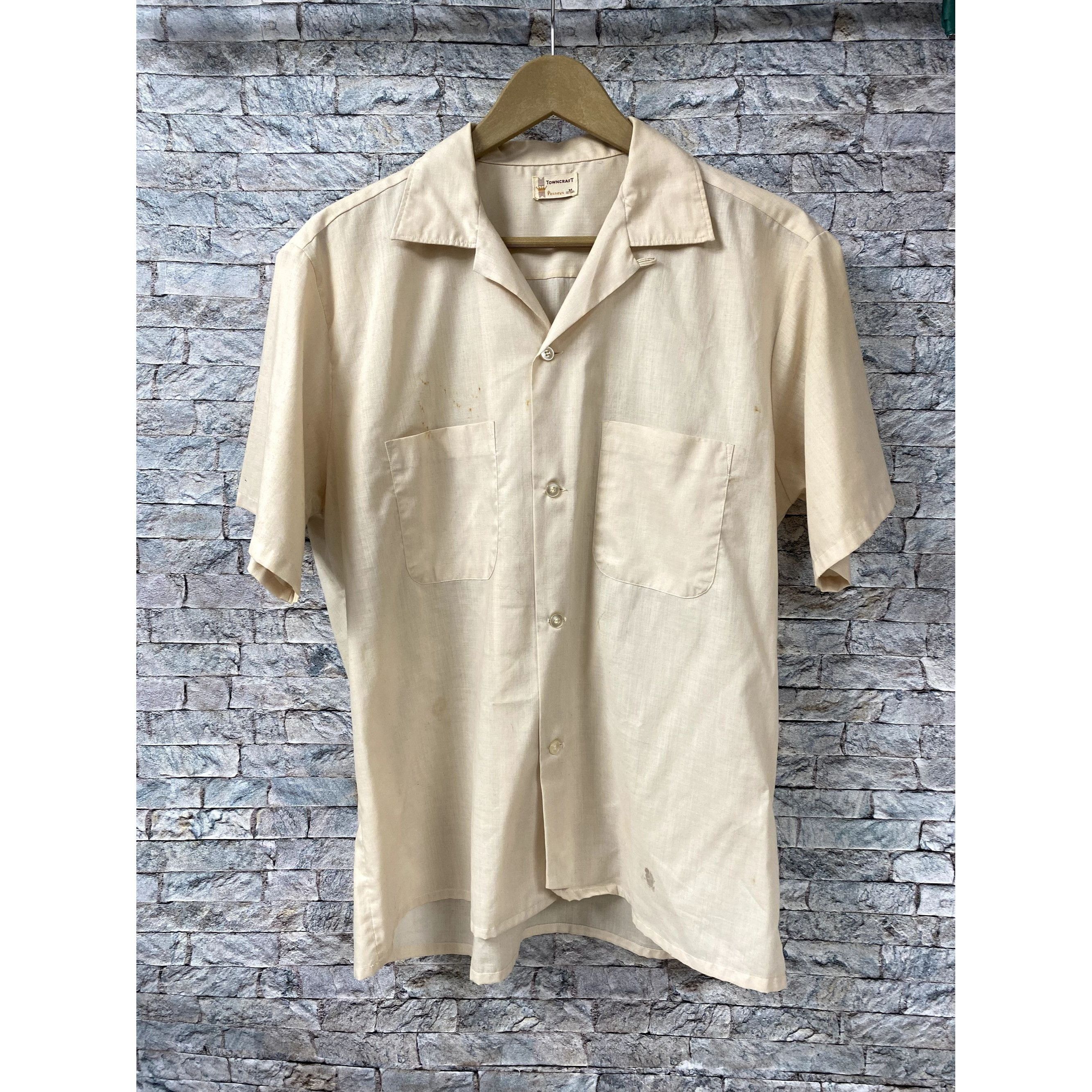 Made In Usa × Towncraft × Vintage 50s 60s vintage towncraft loop collar ...