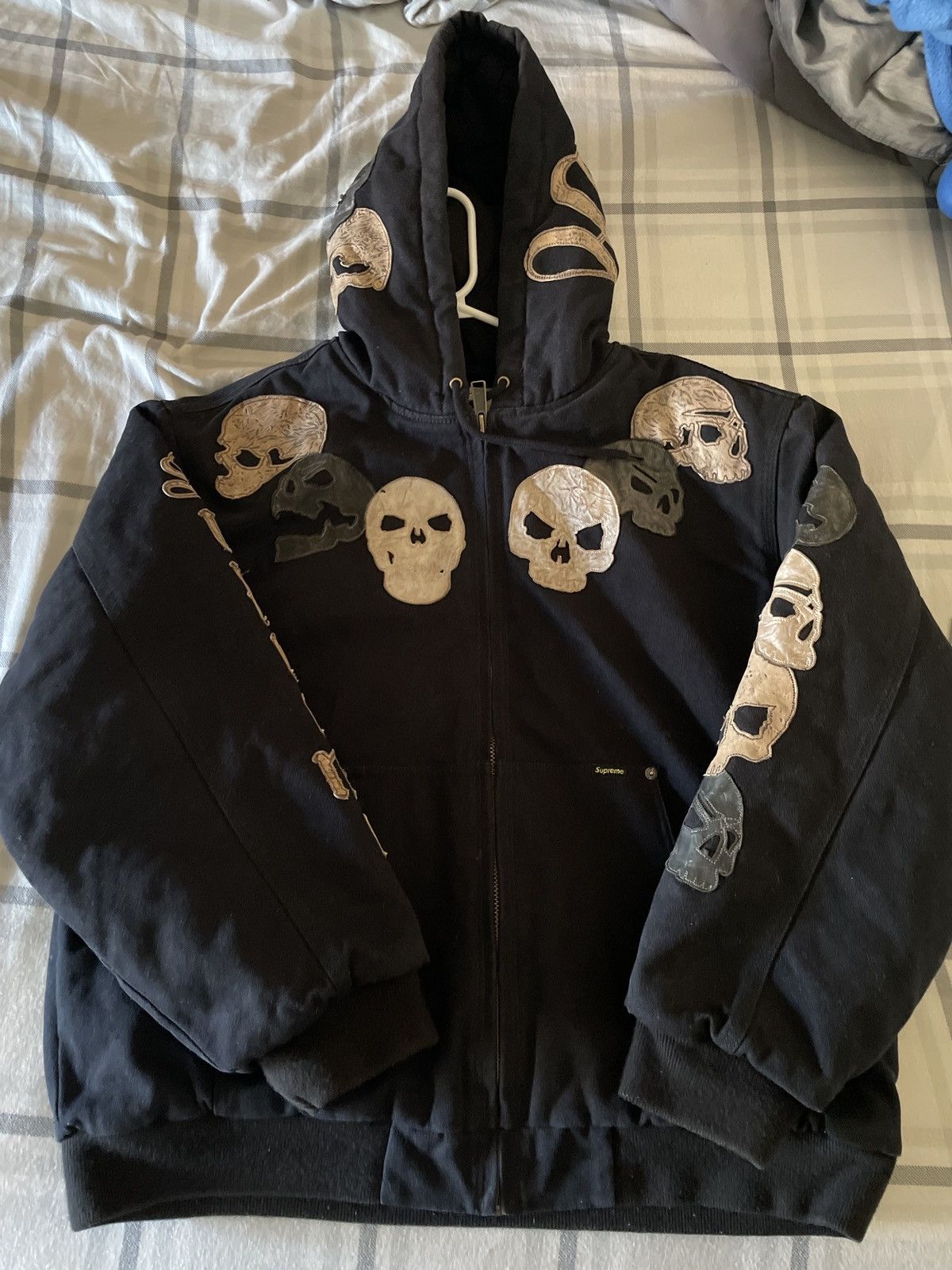 Supreme Supreme / The great china wall/ black skull jacket | Grailed