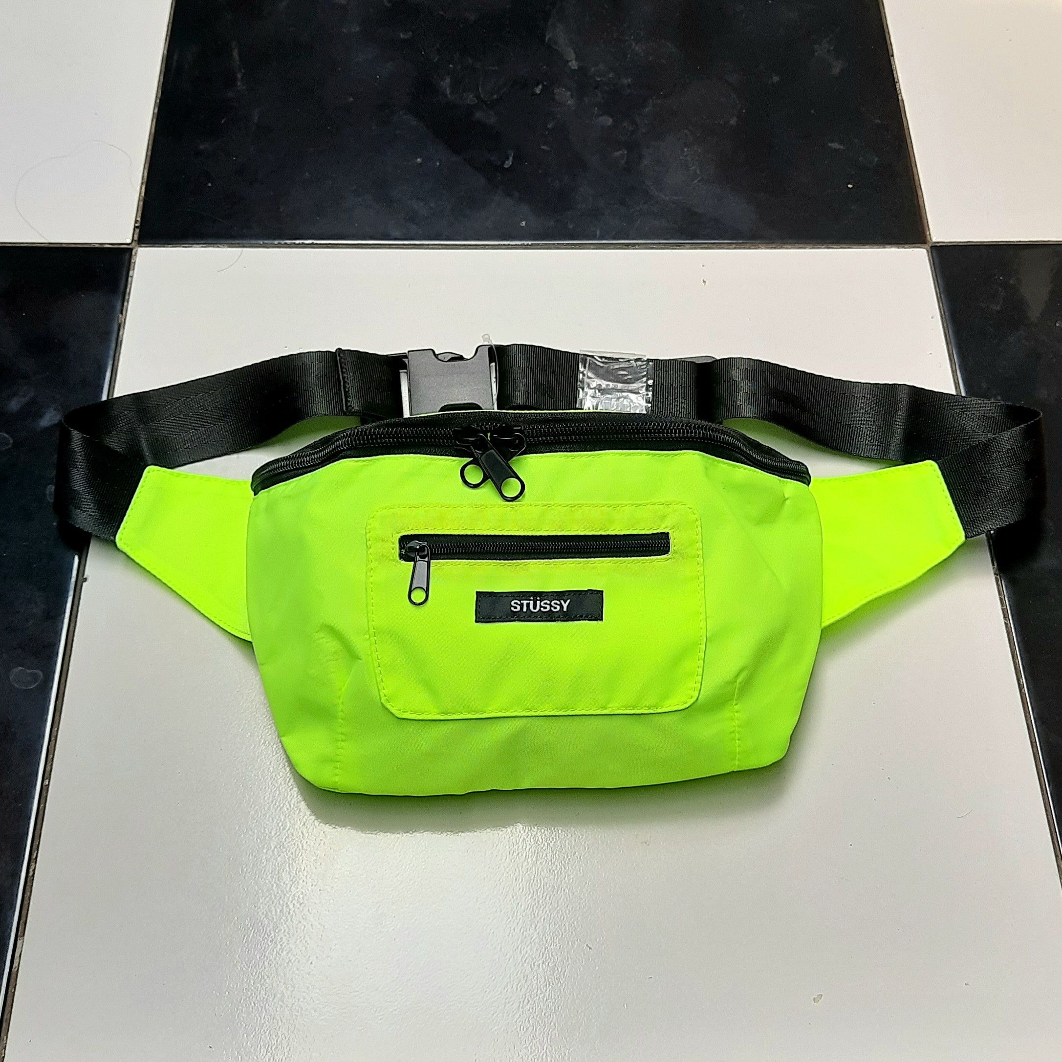 Streetwear × Stussy Neon Stussy Fanny Pack | Grailed