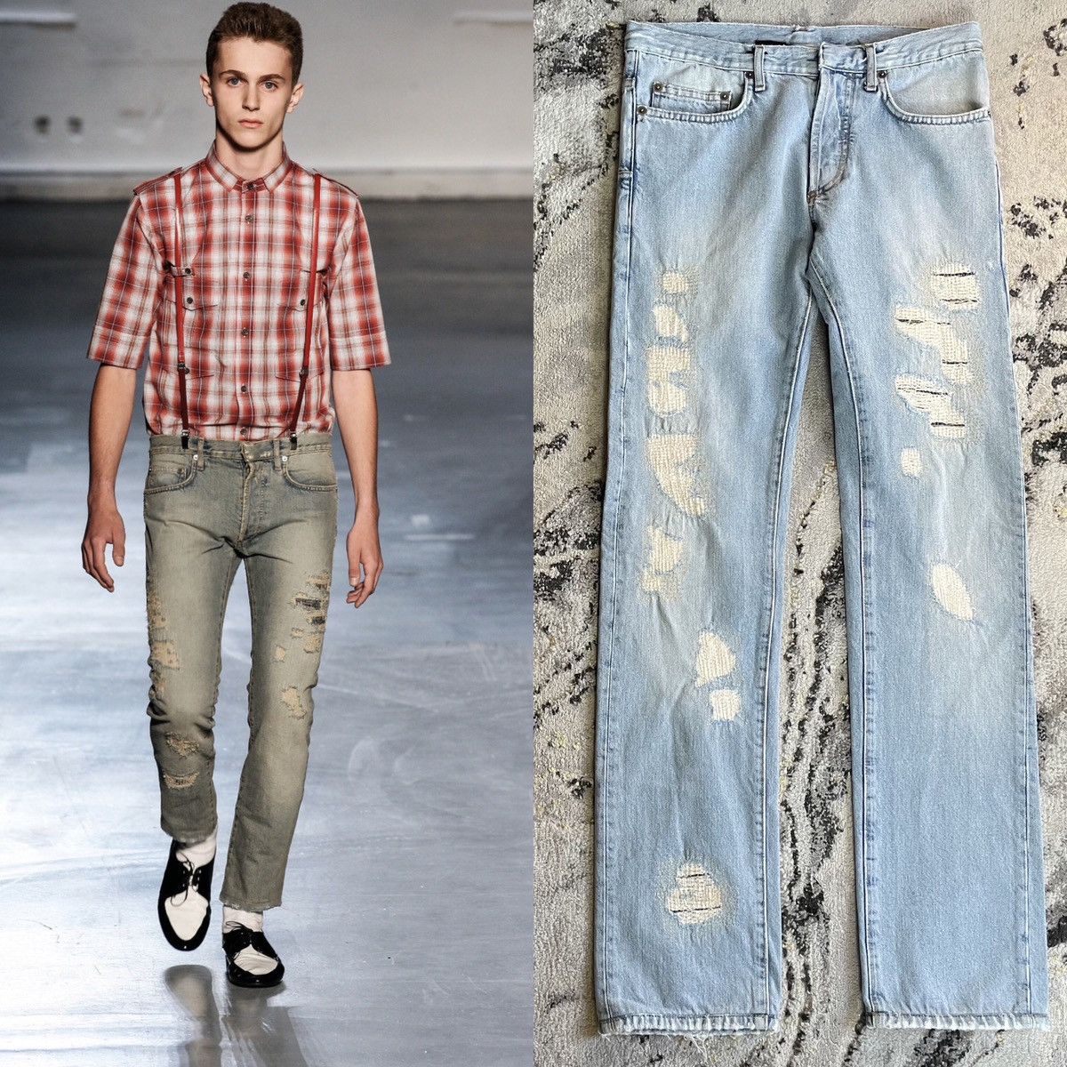 Dior Dior Homme SS06 Crash Denim | Grailed