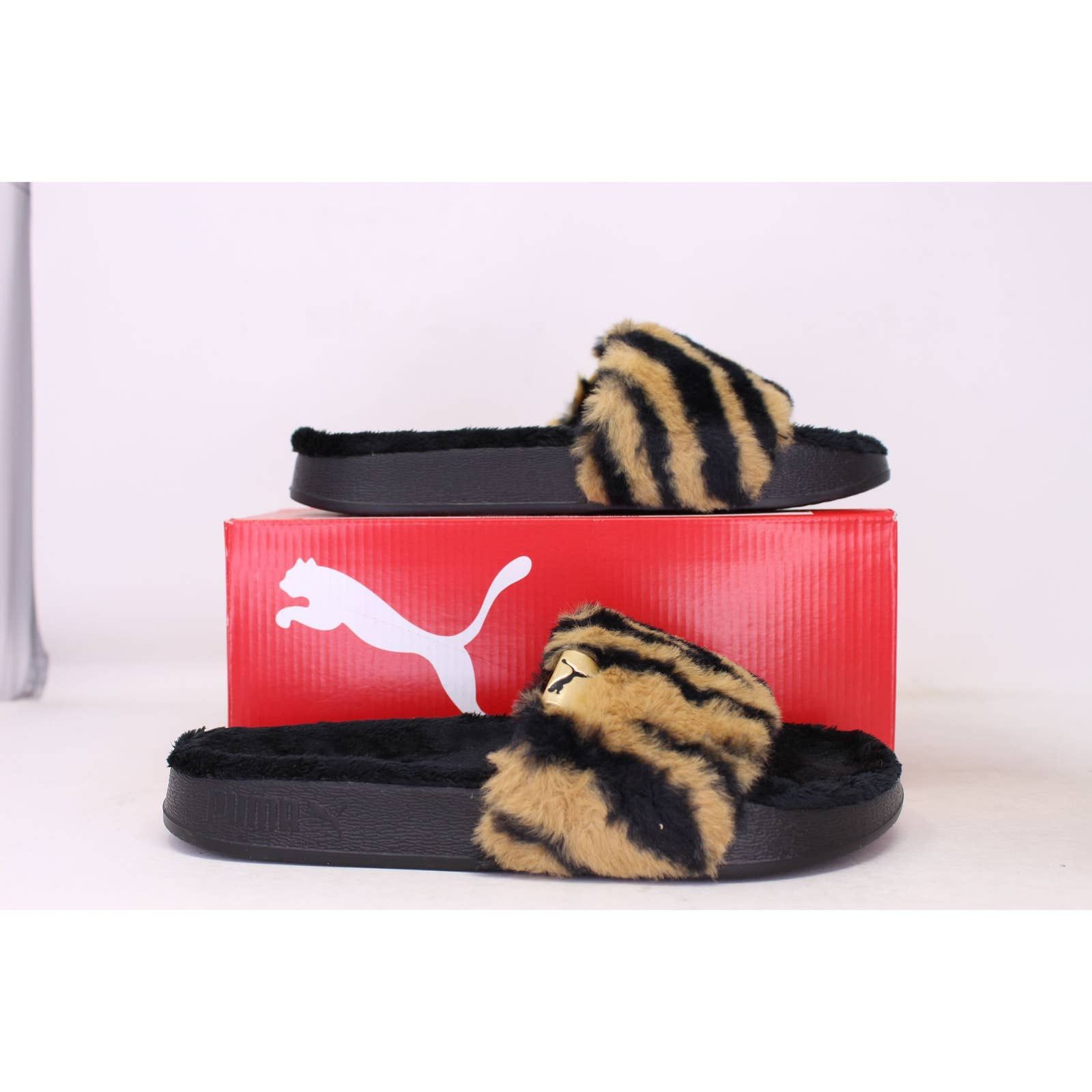 Puma Leadcat YLM Fluff Safari Puma Black/Puma Gold 384973 01 | Grailed