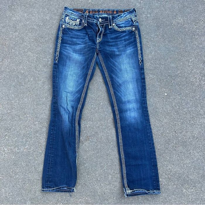 Rock Revival Rock Revival Kai Straight Embroidered Flap Pocket Jeans 29 | Grailed