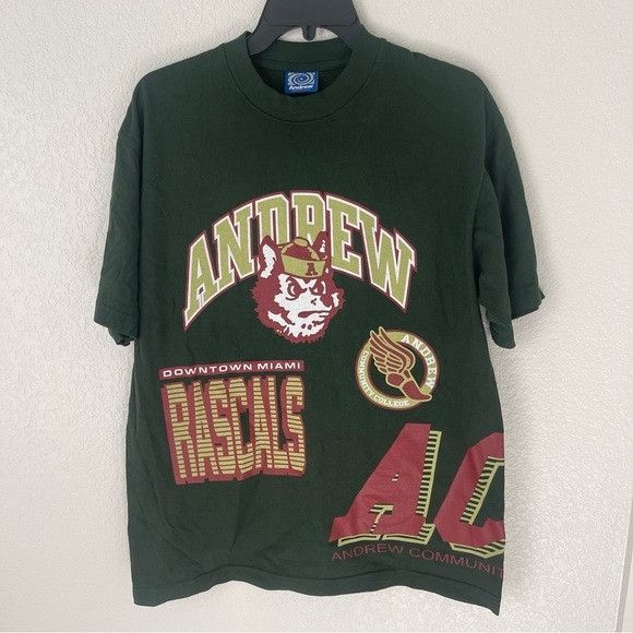 Streetwear NEW ANDREW DOWNTOWN IVY GREEN TEE SZ MEDIUM | Grailed