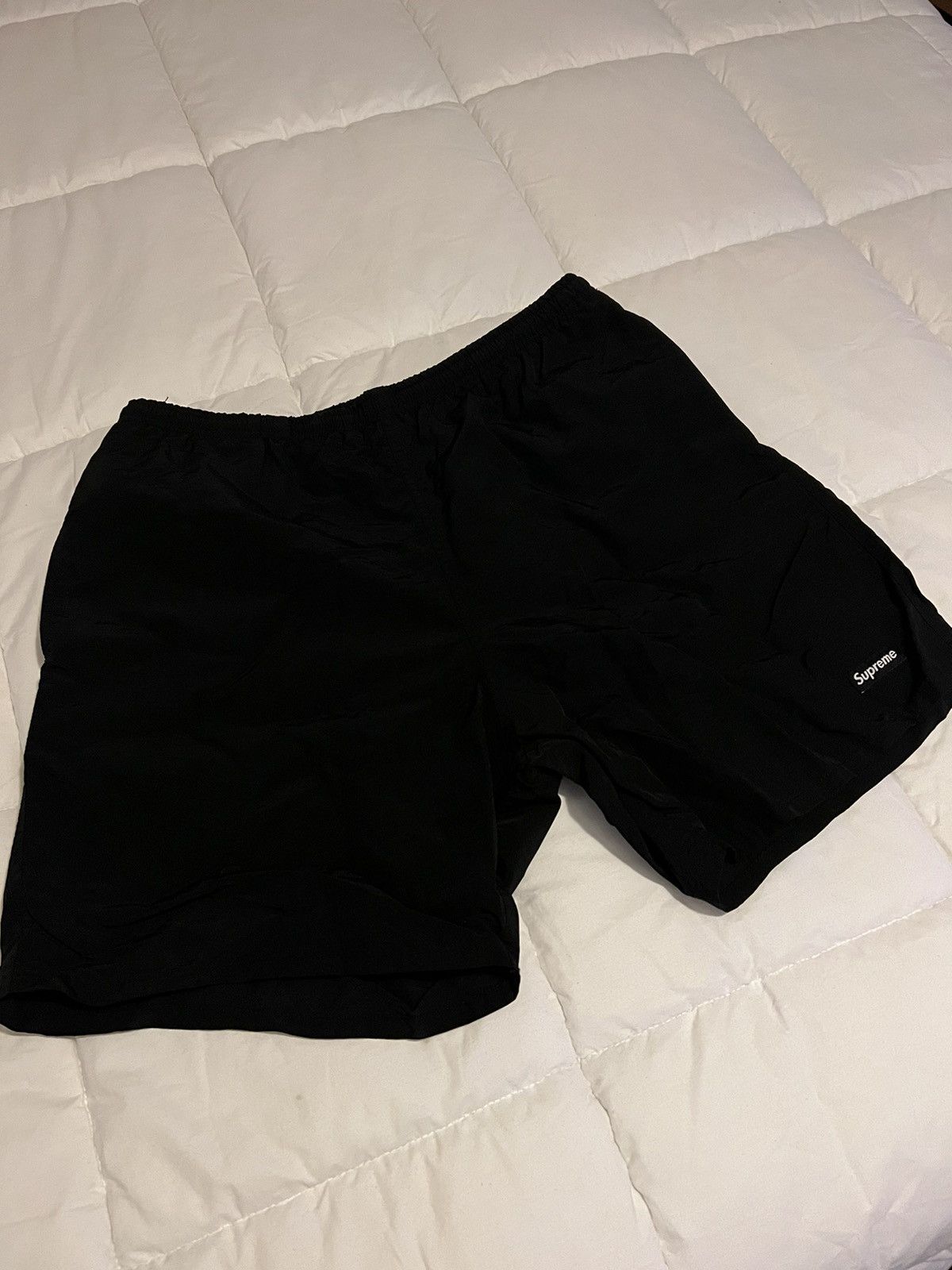 Supreme Small Box logo swim shorts | Grailed