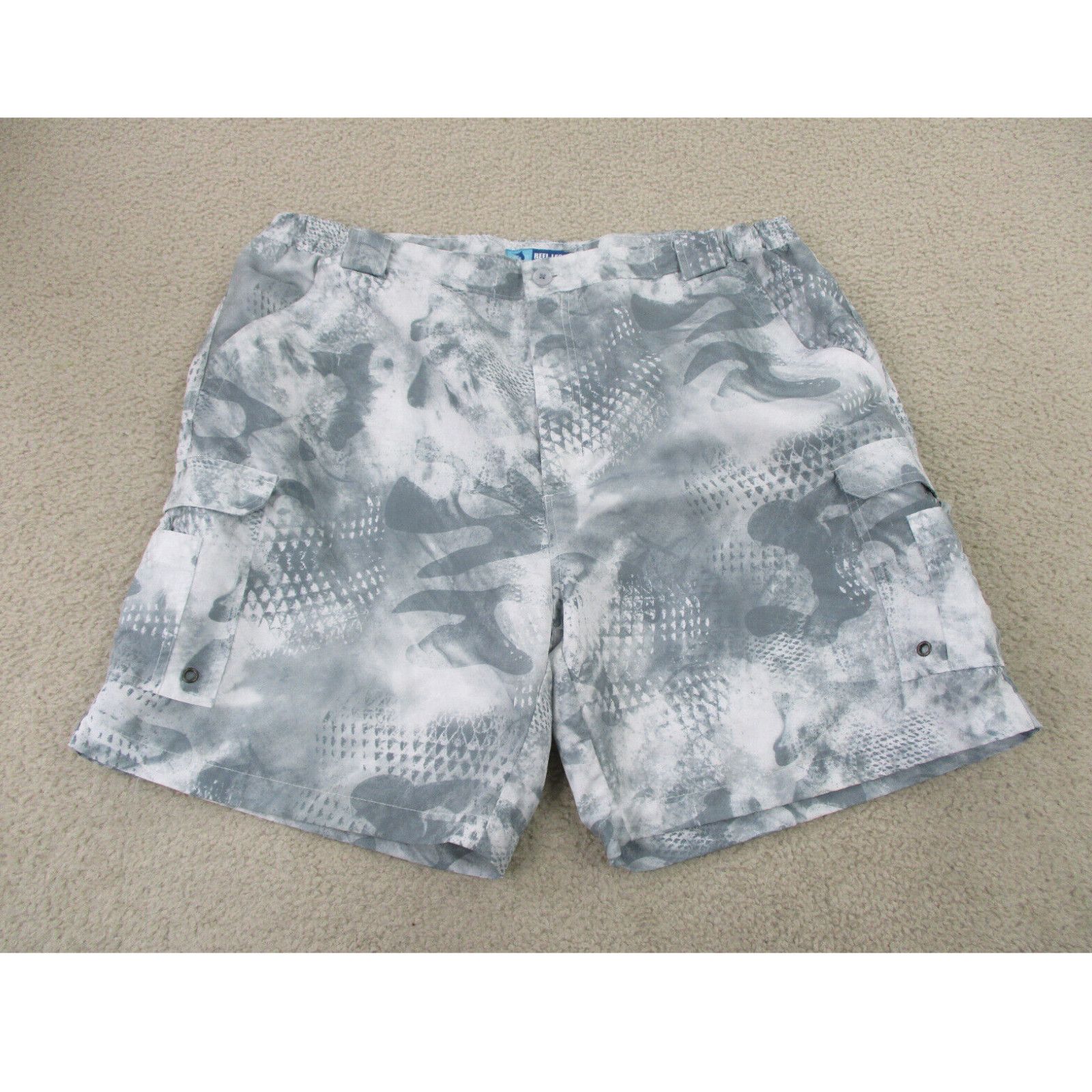 Vintage Reel Legends Shorts Adult Extra Large Gray Cargo Pocket ...