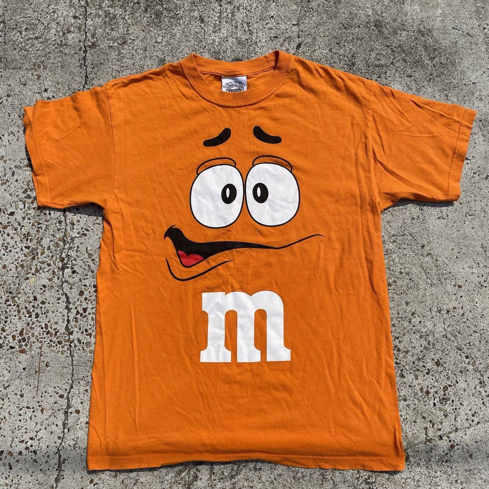 Vintage Vintage Style M&M's T-Shirt Mens Orange Logo Print Size M | Grailed