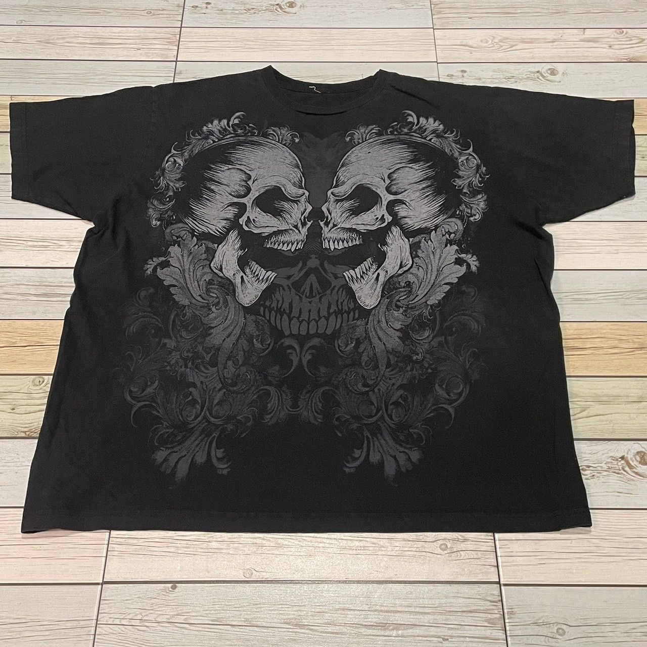 Skulls Rare Skulls Y2K Fashion Affliction Style Tee Streetwear | Grailed