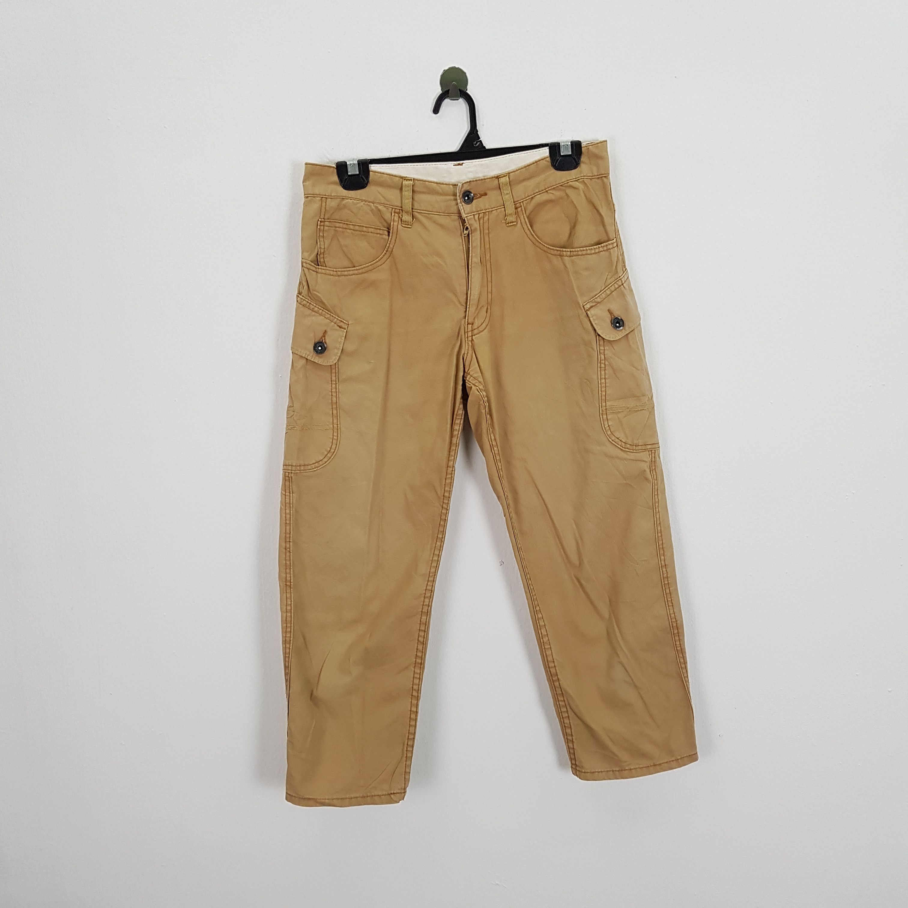 Vintage Cargo Pants Multipocket Big Side Pocket Pants #5446 | Grailed