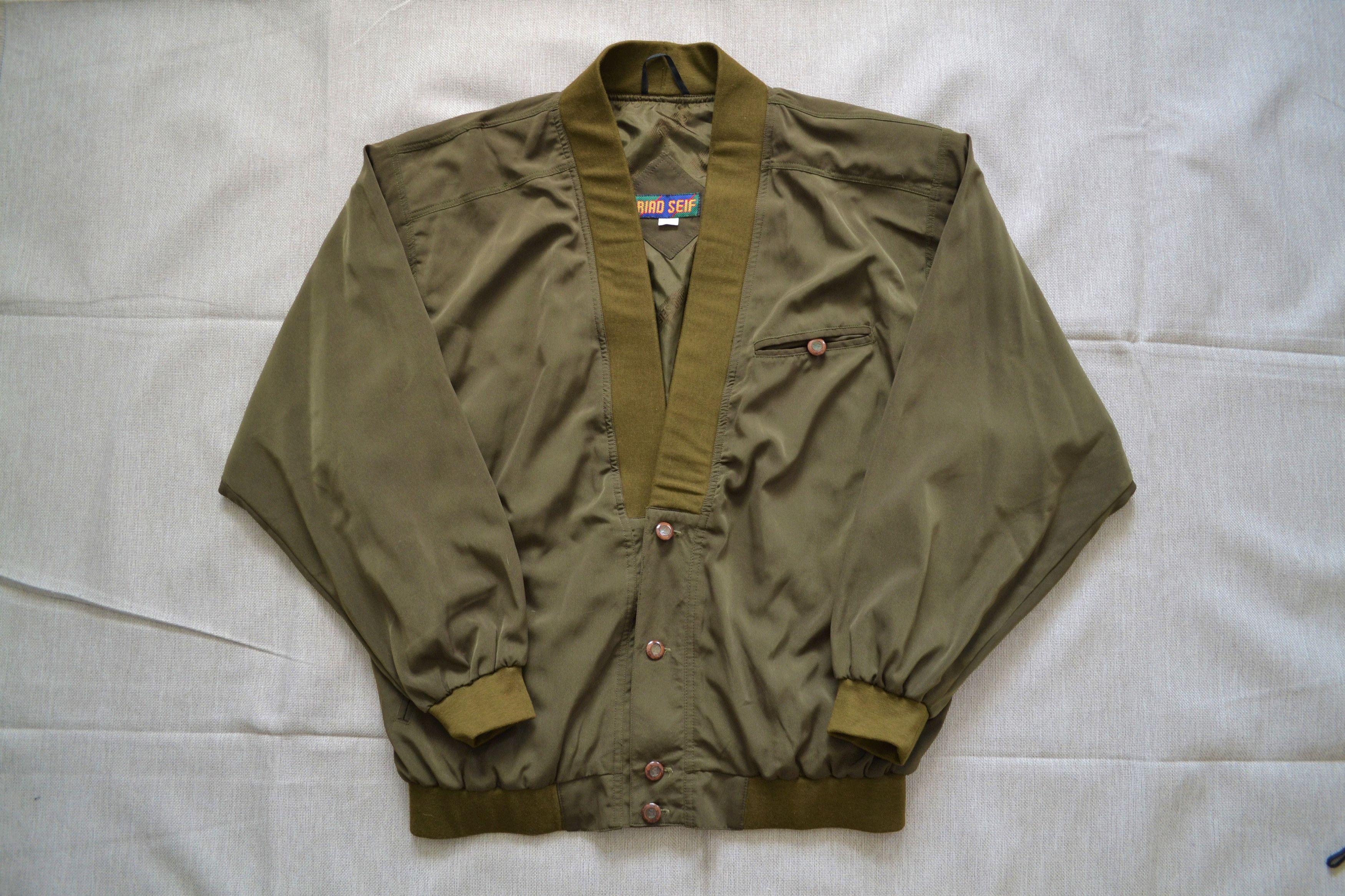 Adidas Riad Seif Super Rare Oversized 90s Khaki Jacket | Grailed