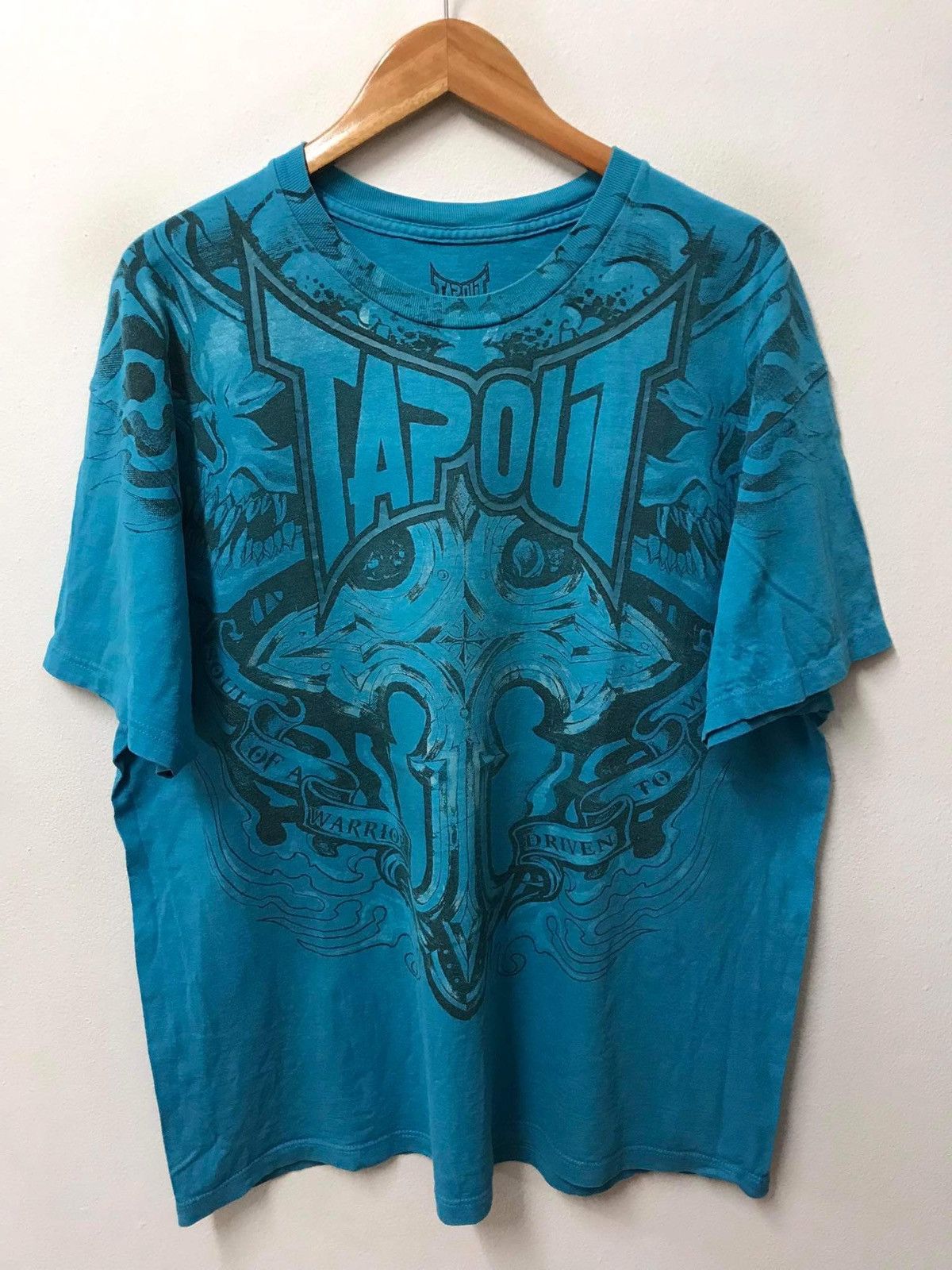 Southpole Tapout Affliction Skull Cross Y2K Graphic Tee | Grailed
