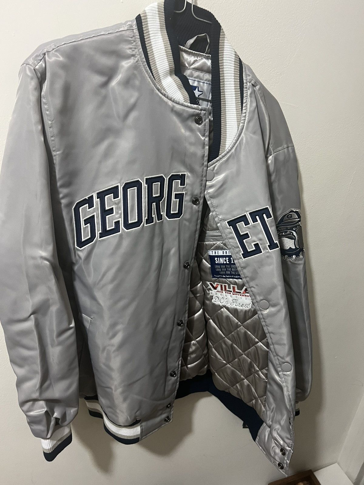 Starter Georgetown Hoyas Starter jacket large | Grailed